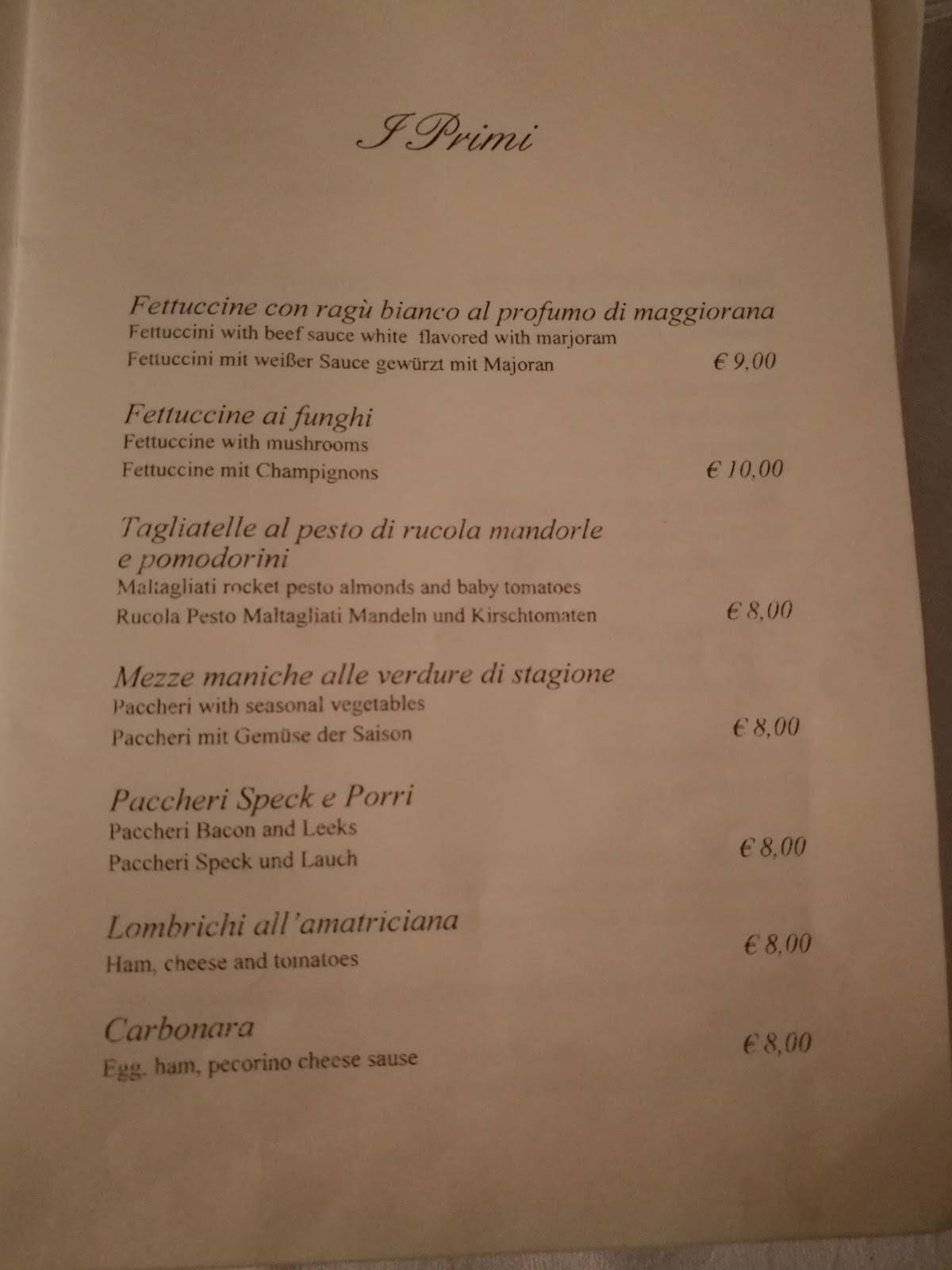 Menu da Il Caminetto Montefiascone ristorante, Montefiascone