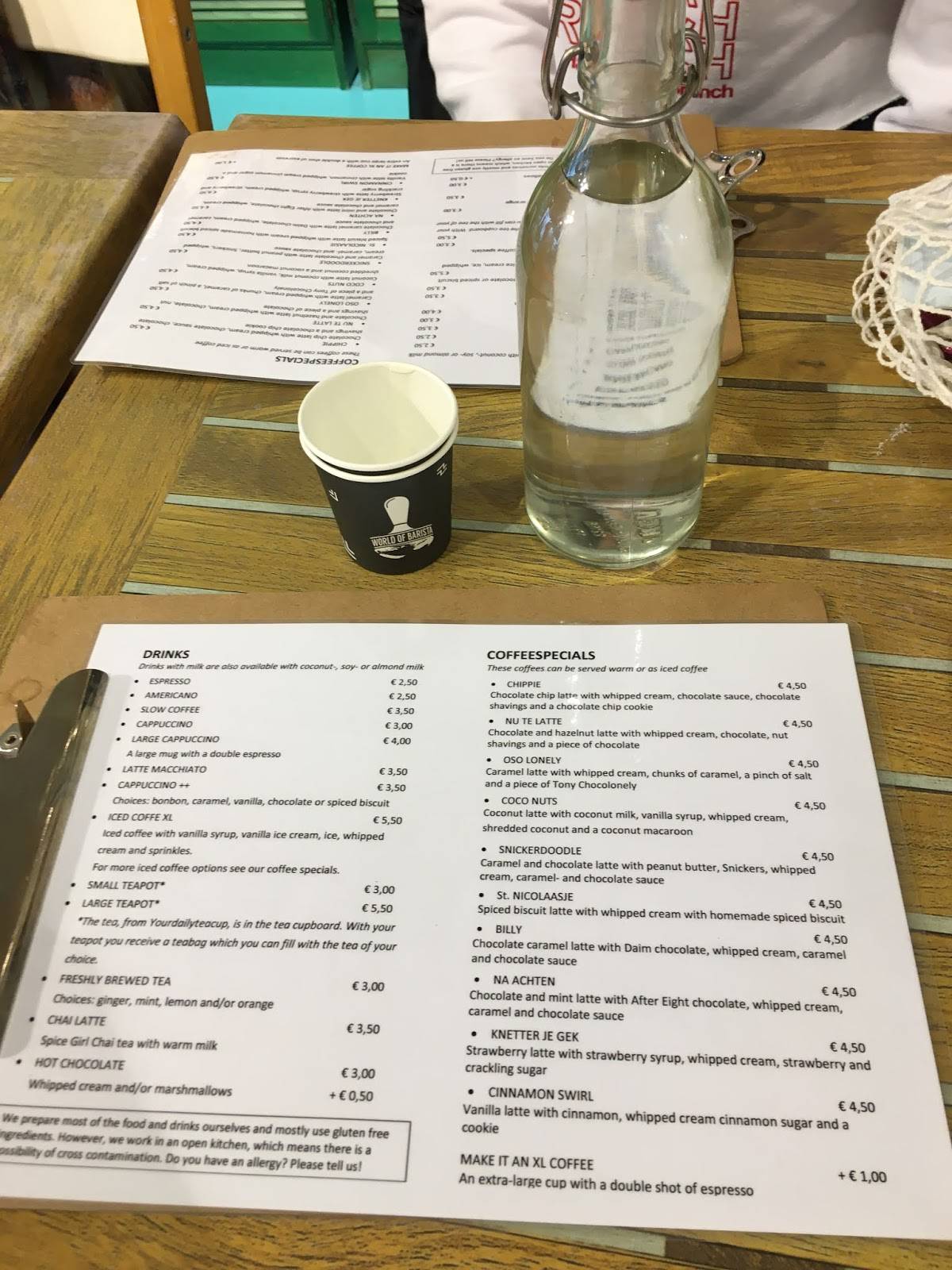 Carta de Inspiratiecafé OSO, Garmerwolde