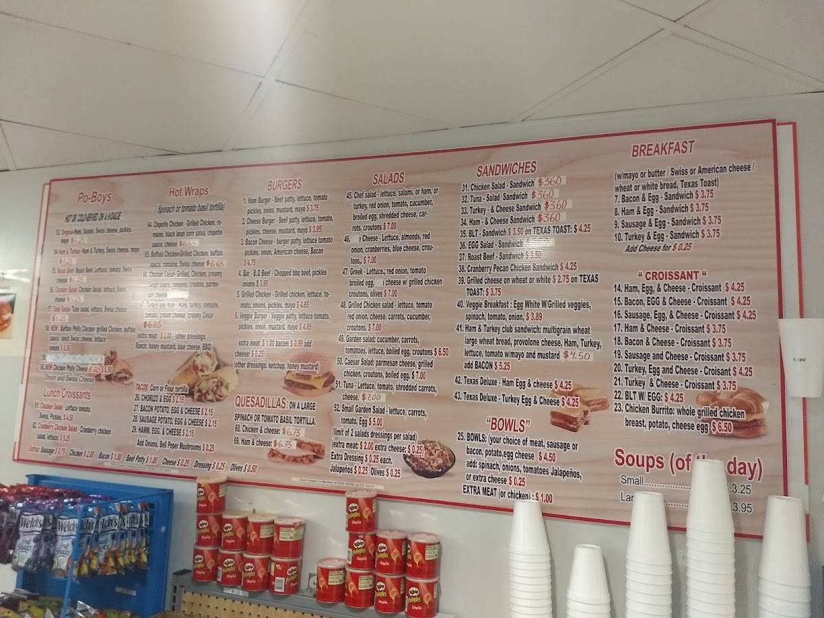 Menu at Isabella’s Snack Bar & Deli, Houston