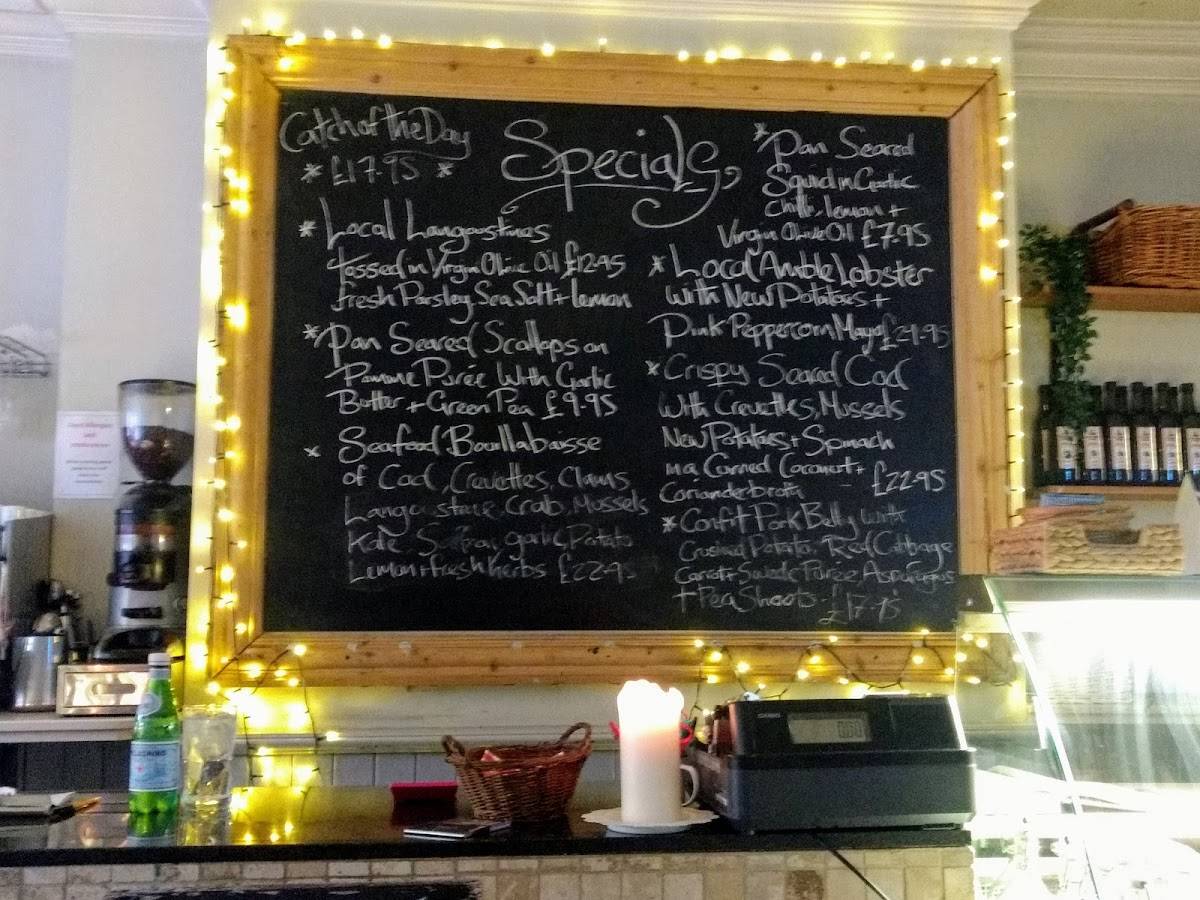 Menu at JASPERS BISTRO restaurant, Amble