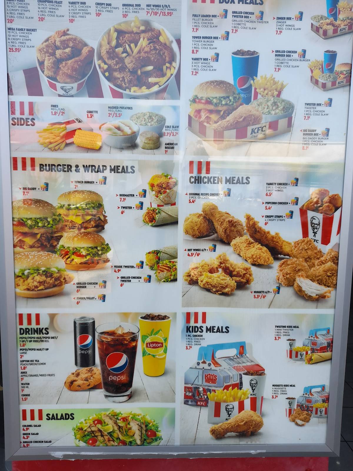 Speisekarte von KFC Larnaca, Larnaka, Athenon 6