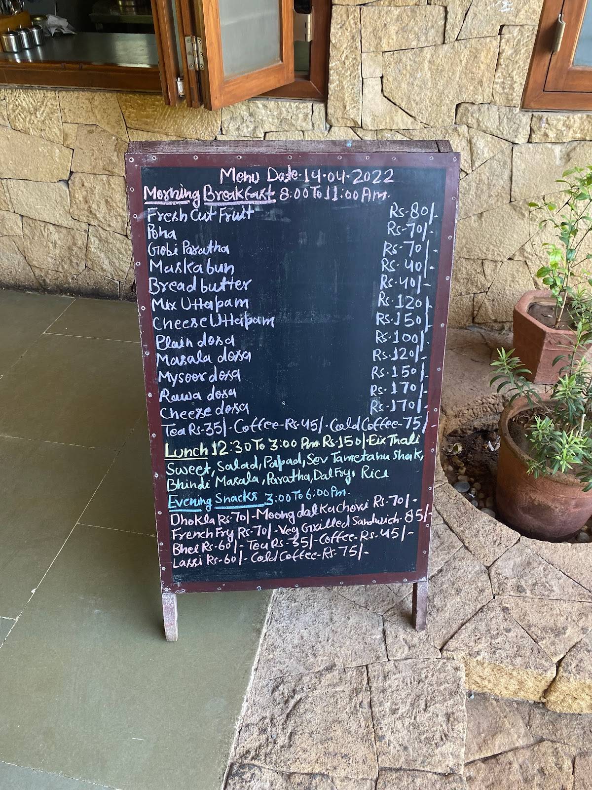 Menu at Kamla, Ahmedabad, 2GV9+M34