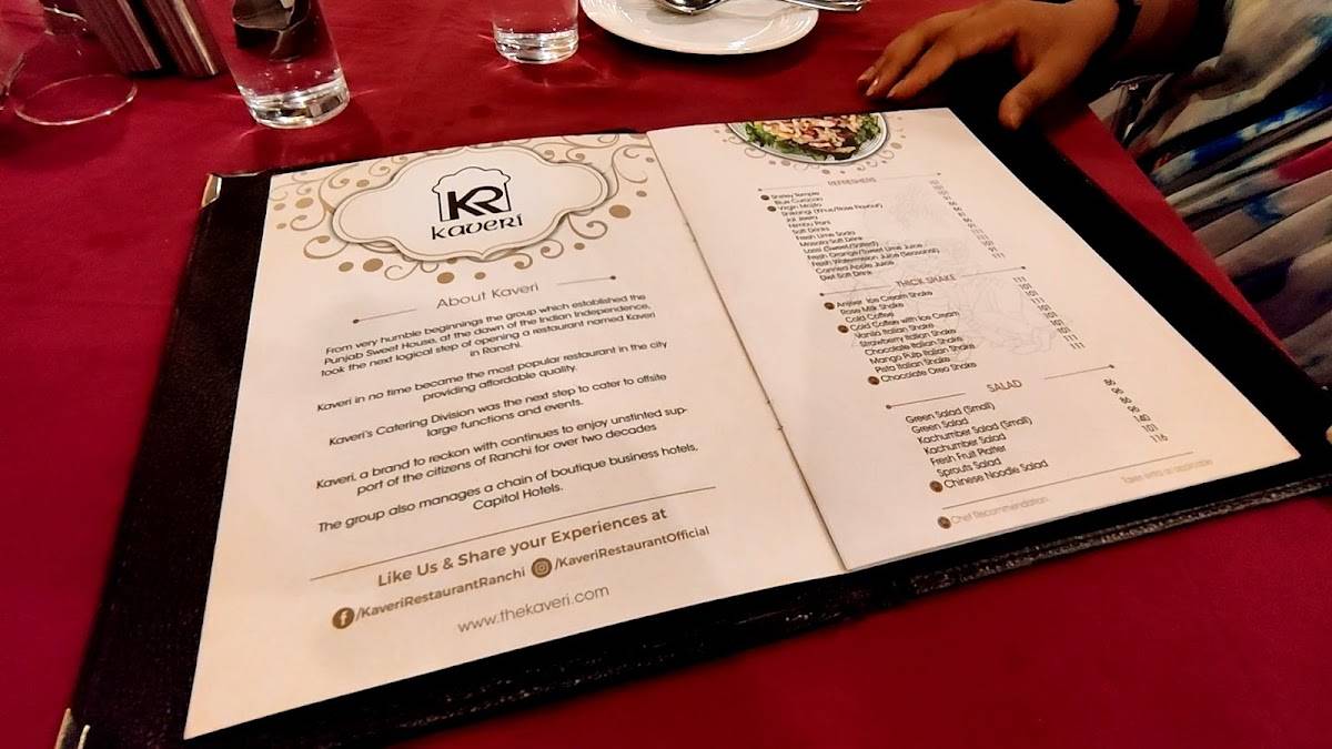 Menu at Kaveri Restaurant, Ranchi, Circular Rd