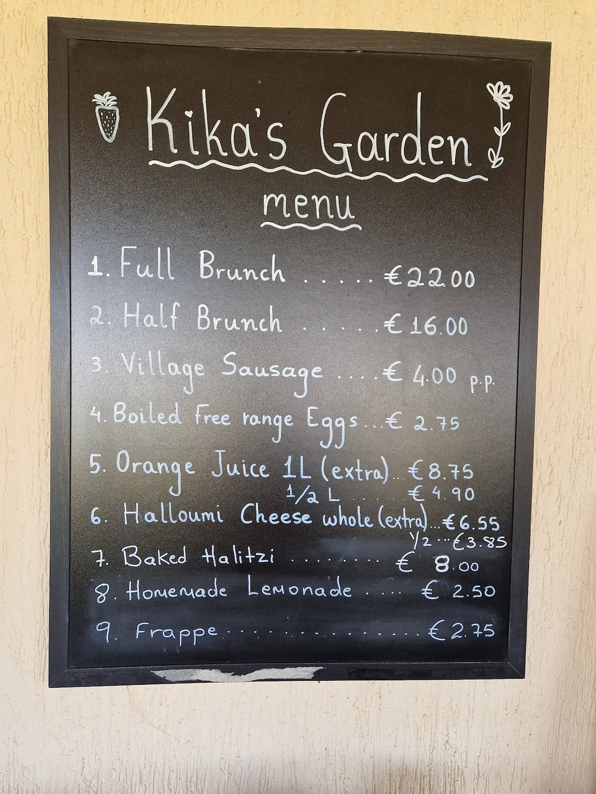 Menu at Kika's Garden Homemade Food & Produce., Kallepia, Theodorou ...