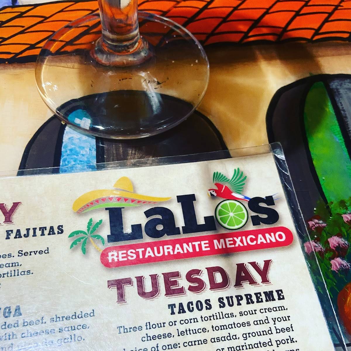 Menu at LALOS RESTAURANTE MEXICANO, Fort Wayne
