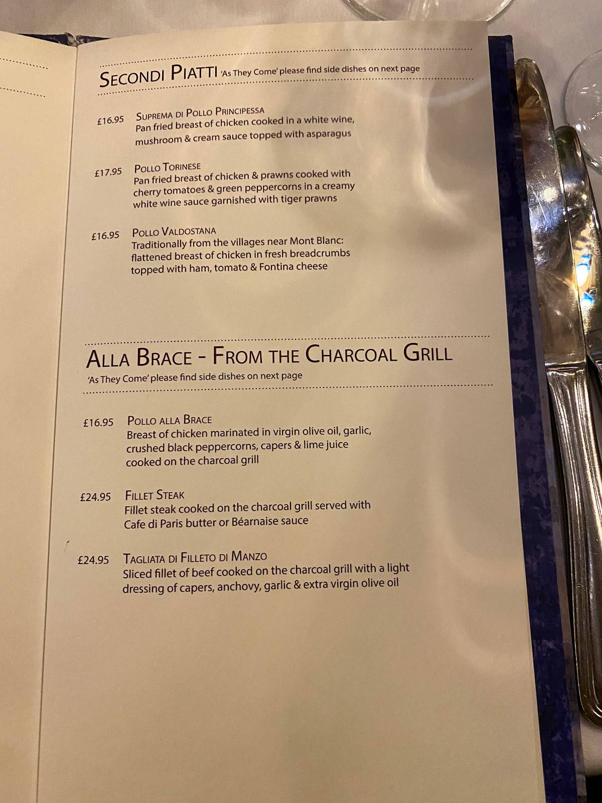 Menu at La Coppola Ristorante & Oyster Bar, Royal Leamington Spa