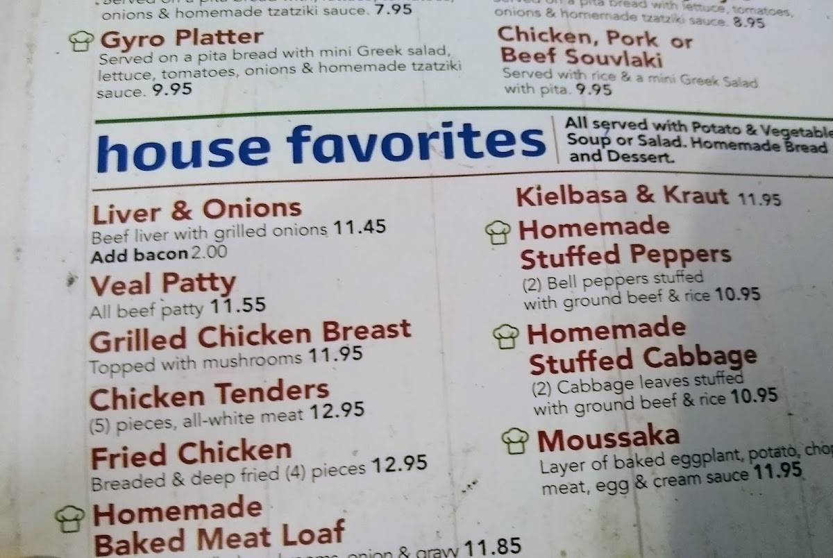 Menu at Largo Family Restaurant, Largo, 788 Missouri Ave N