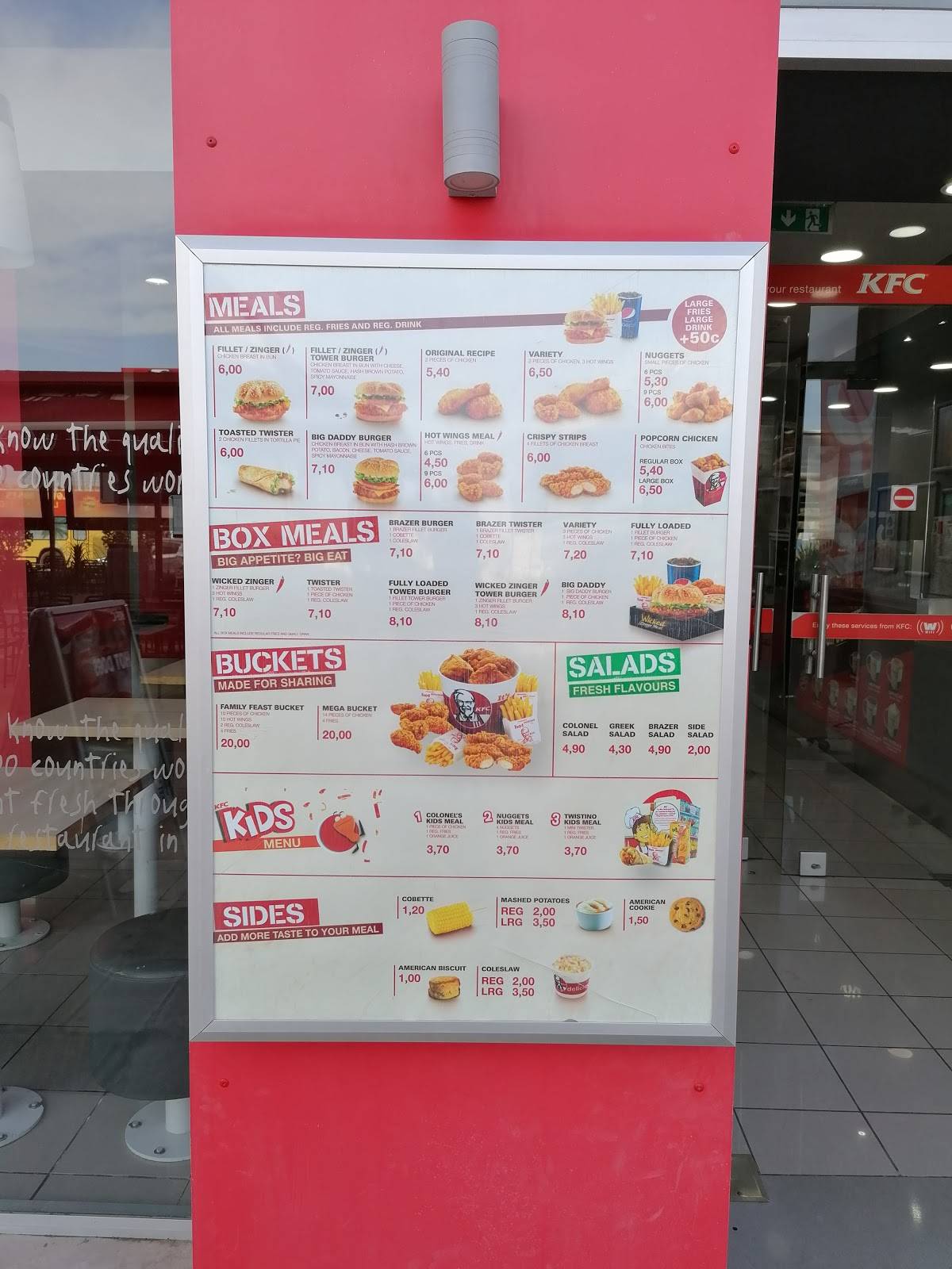 Speisekarte von KFC Larnaca, Larnaka, Athenon 6