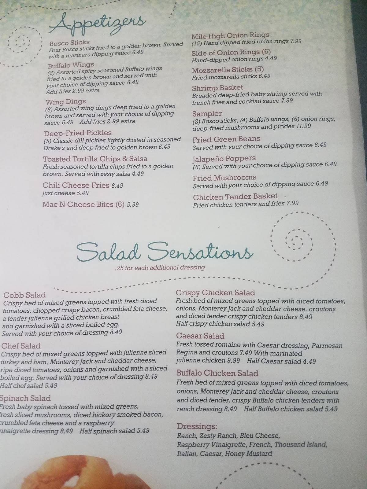 Menu at Linwood Corners Cafe, Linwood