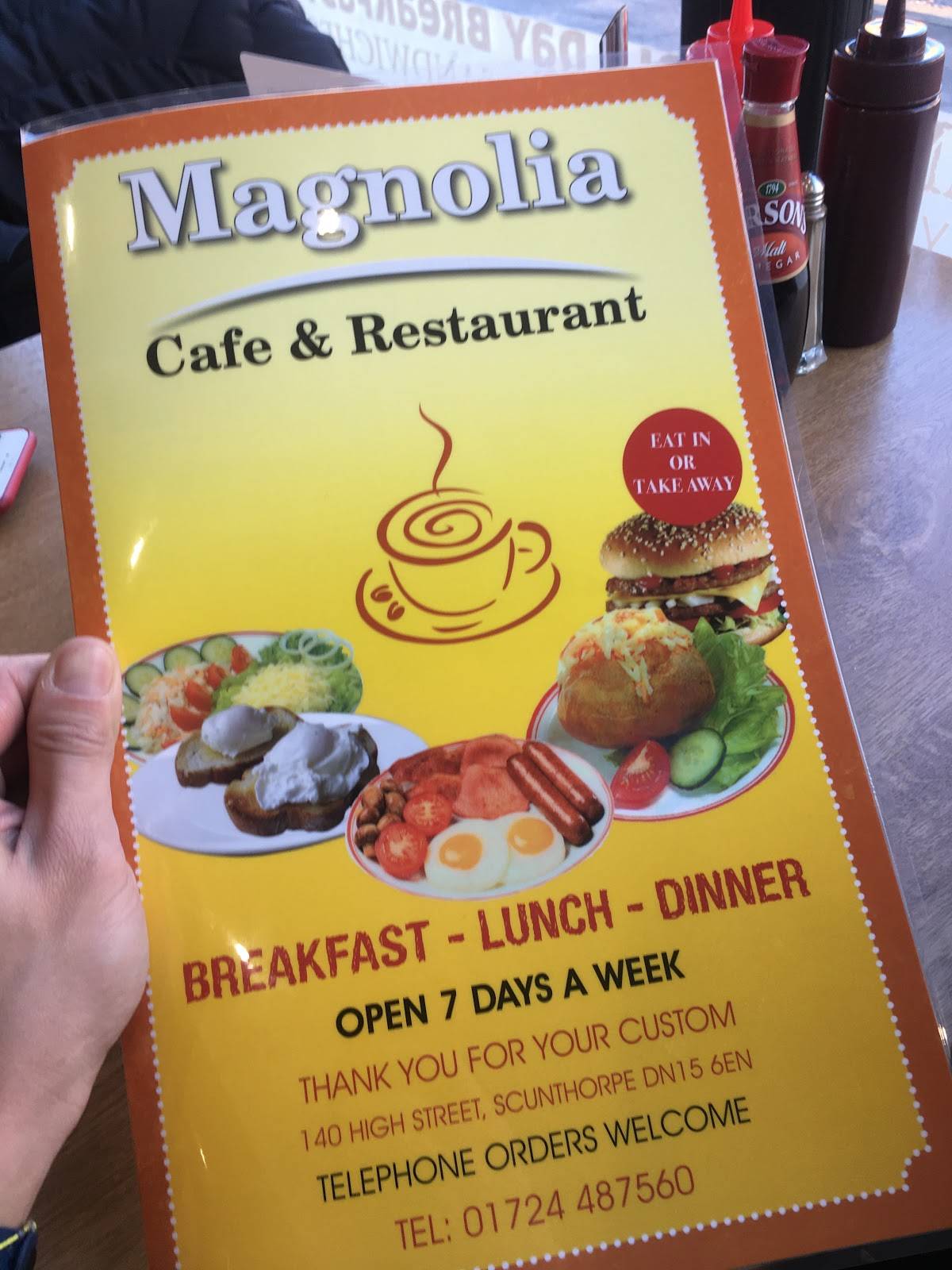 Menu at Magnolia Cafe & Restaurant, Scunthorpe