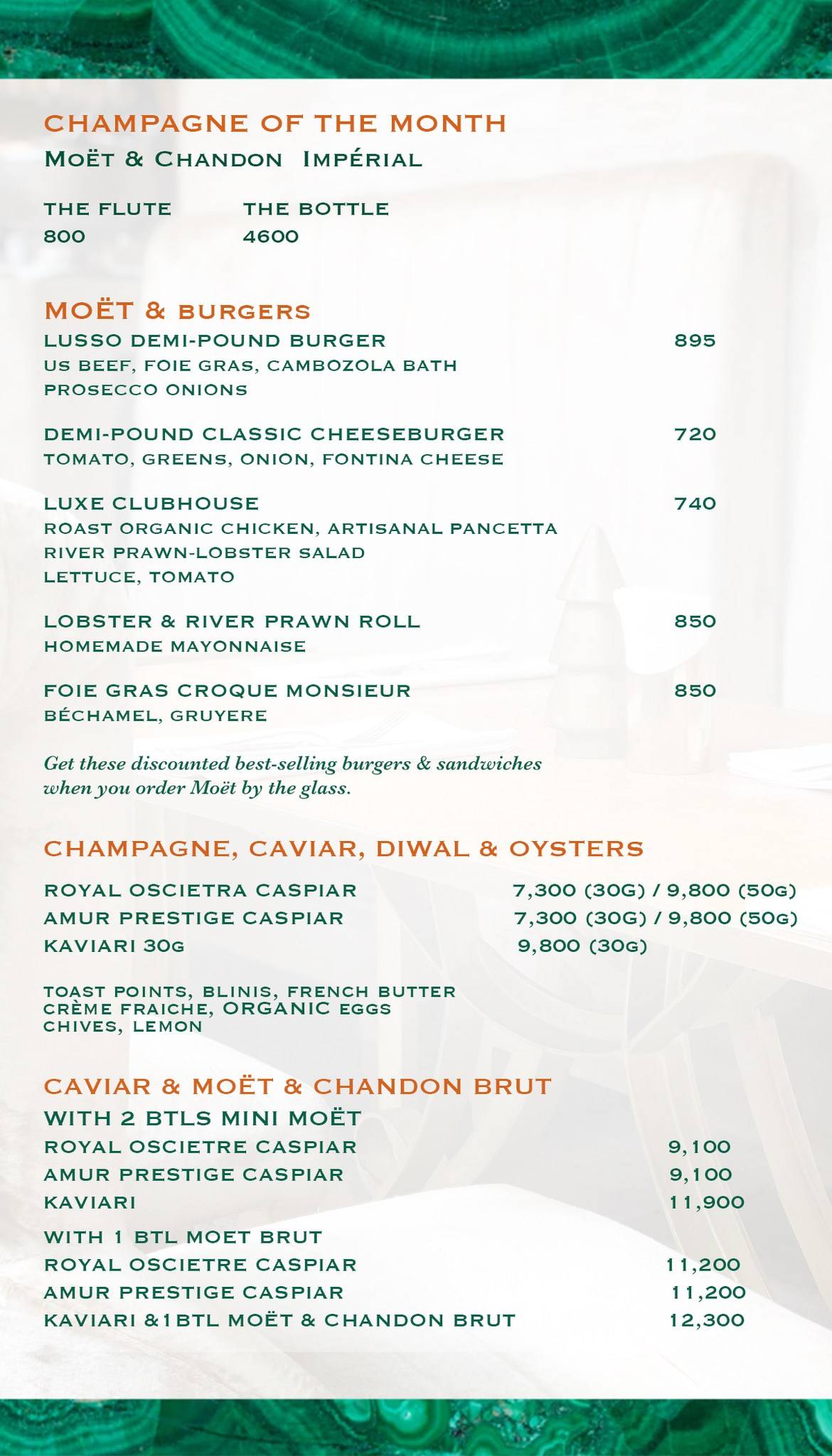 Menu at Lusso cafe, Makati, Legaspi Street