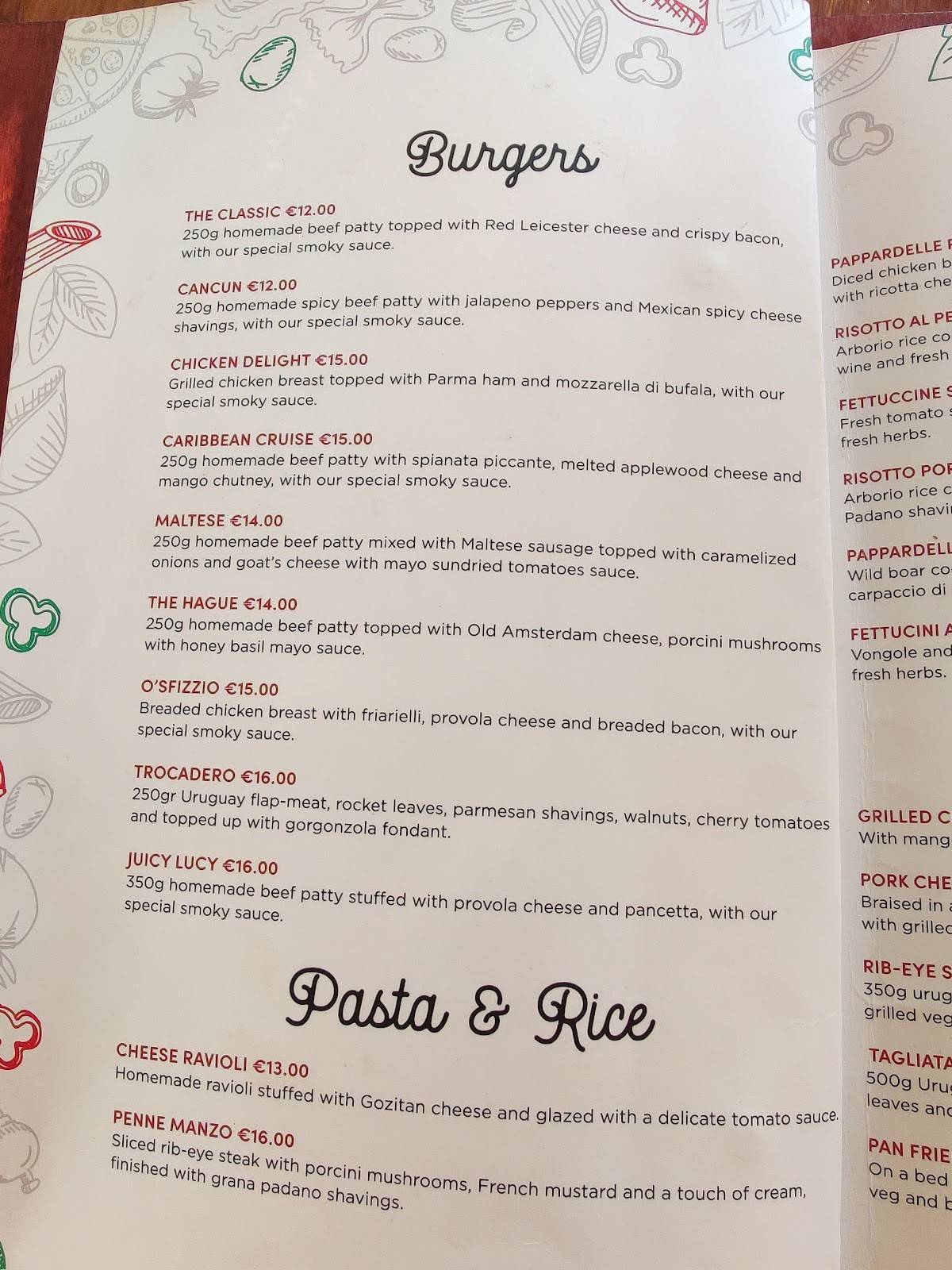 Menu at Al Legna Pizzeria, Marsaskala