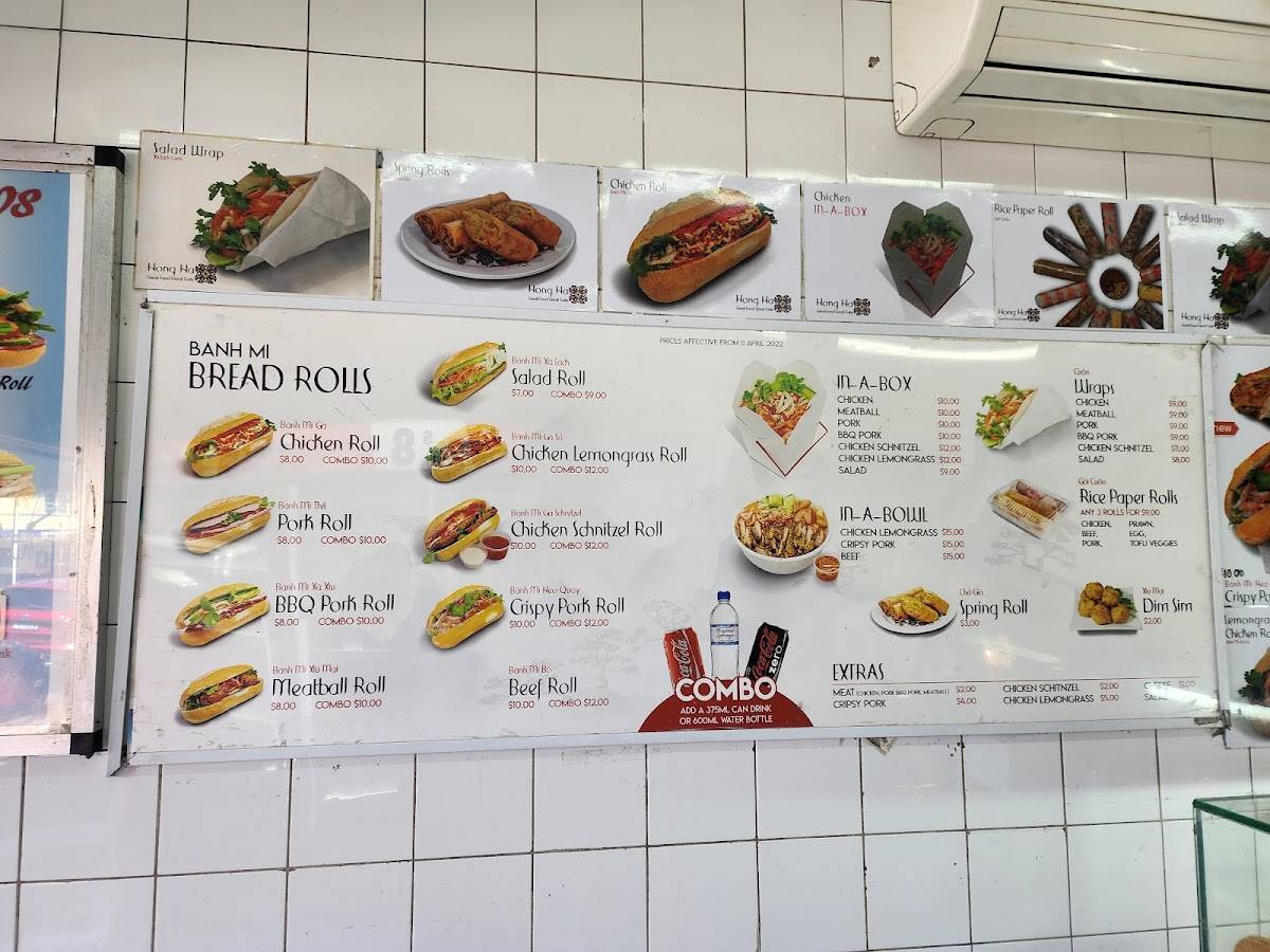 Menu at Hong Ha Bakery Mascot, Mascot