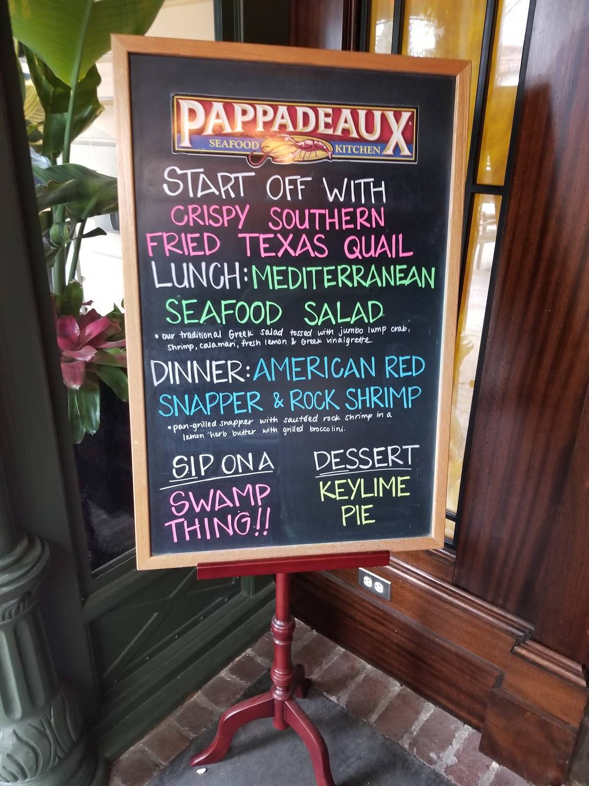 Menu at Pappadeaux Seafood Kitchen pub & bar, Pharr, W Expy 83