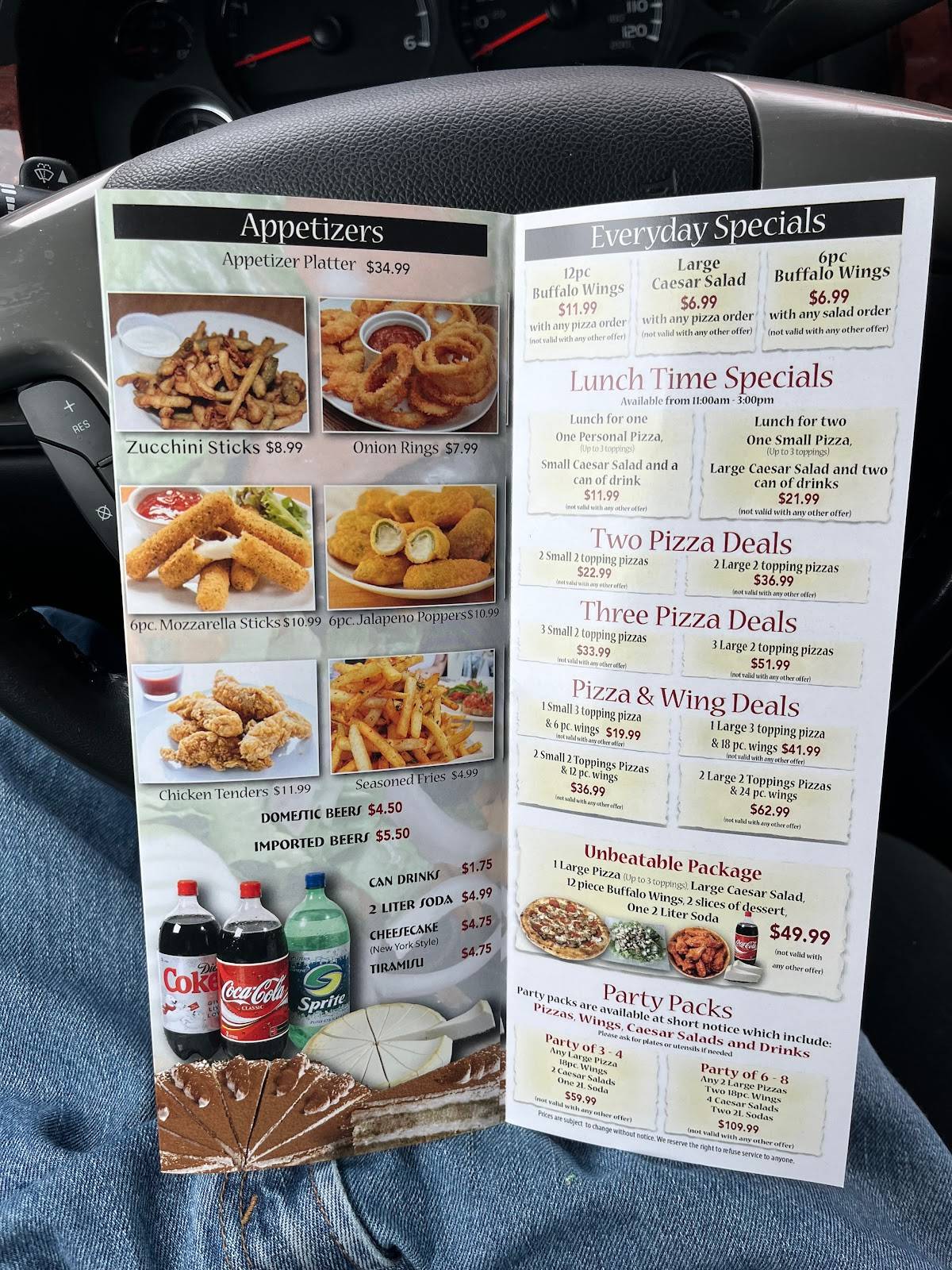 Menu at Megatoppers Pizza Joint pizzeria, Bullhead City