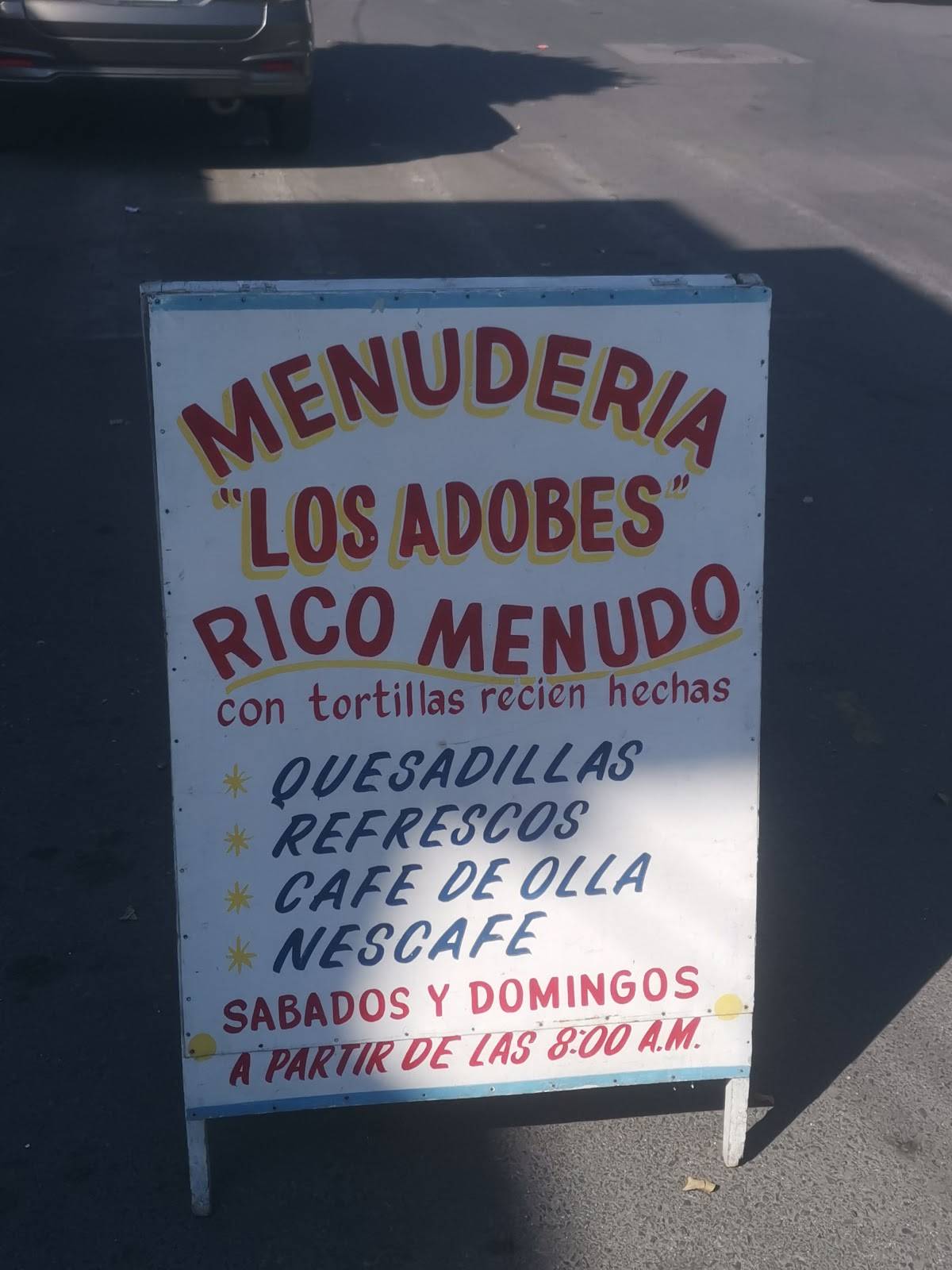 Menu at Menuderia Los Adobes restaurant, Guadalajara