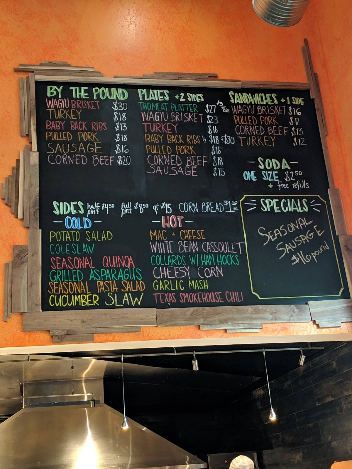 Menu at Taino Smokehouse Prime BBQ, Meriden