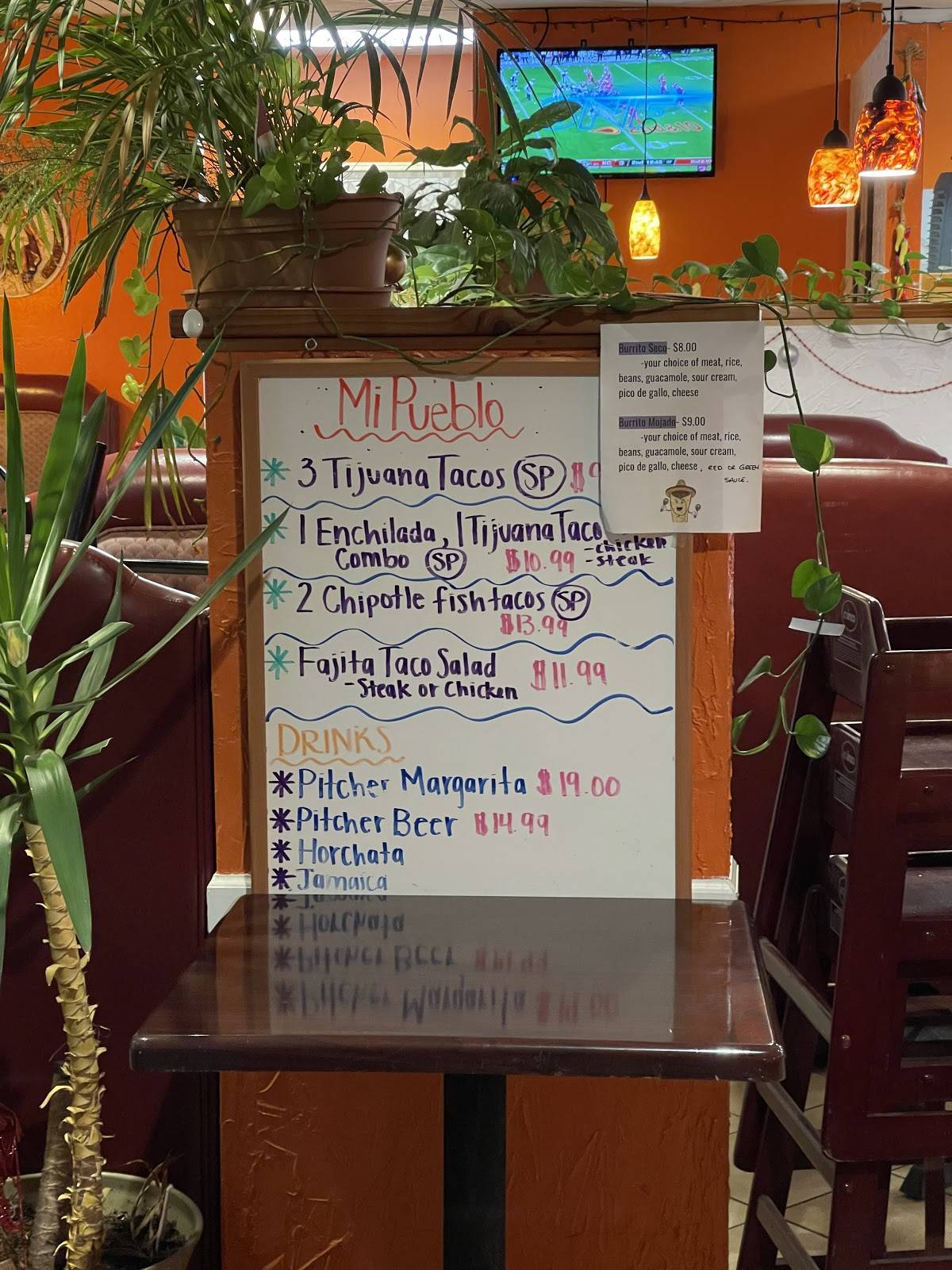 Menu at Mi Pueblo pub & bar, Copperopolis