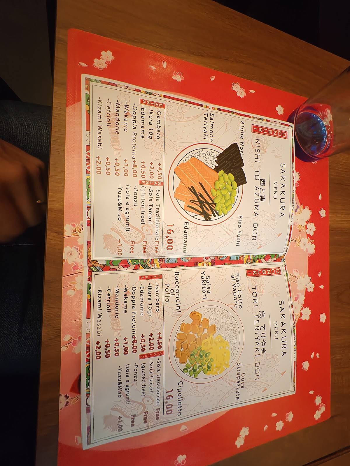 Menu da SAKA KURA ristorante, Milano
