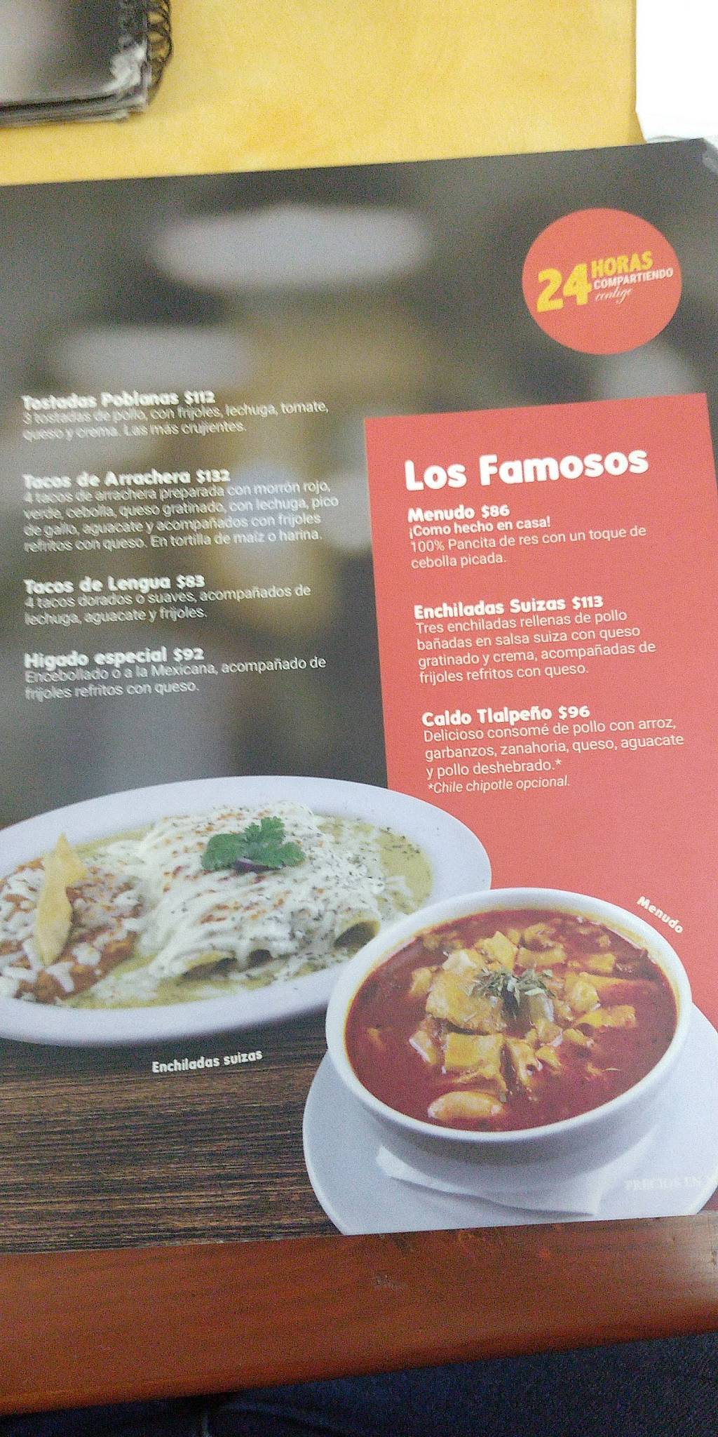 Carta de Restaurant Palax, Monterrey, Av. Francisco I. Madero 717