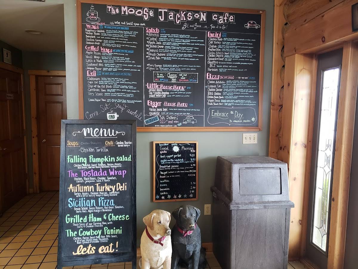 Menu at Moose Jackson Cafe, Iron Mountain