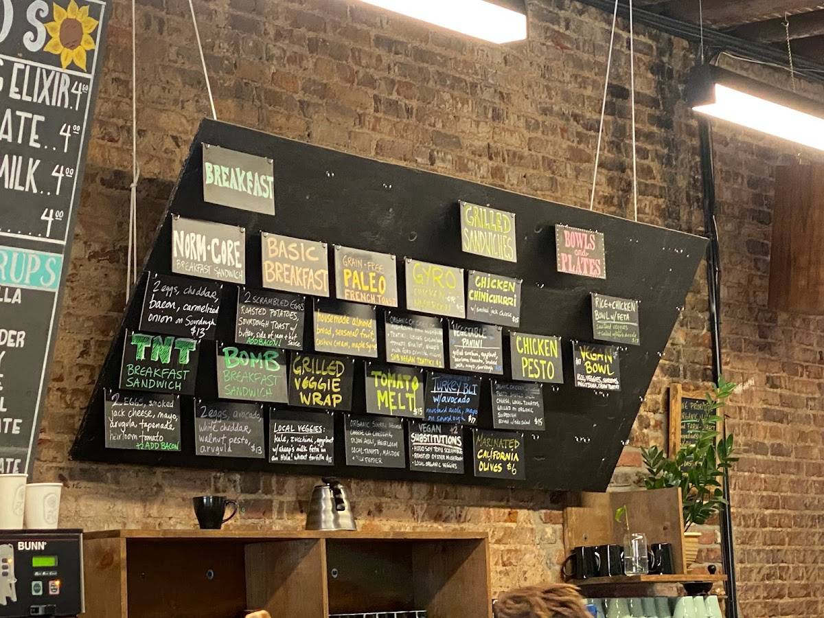 Menu at Communal Cafe, Nevada City