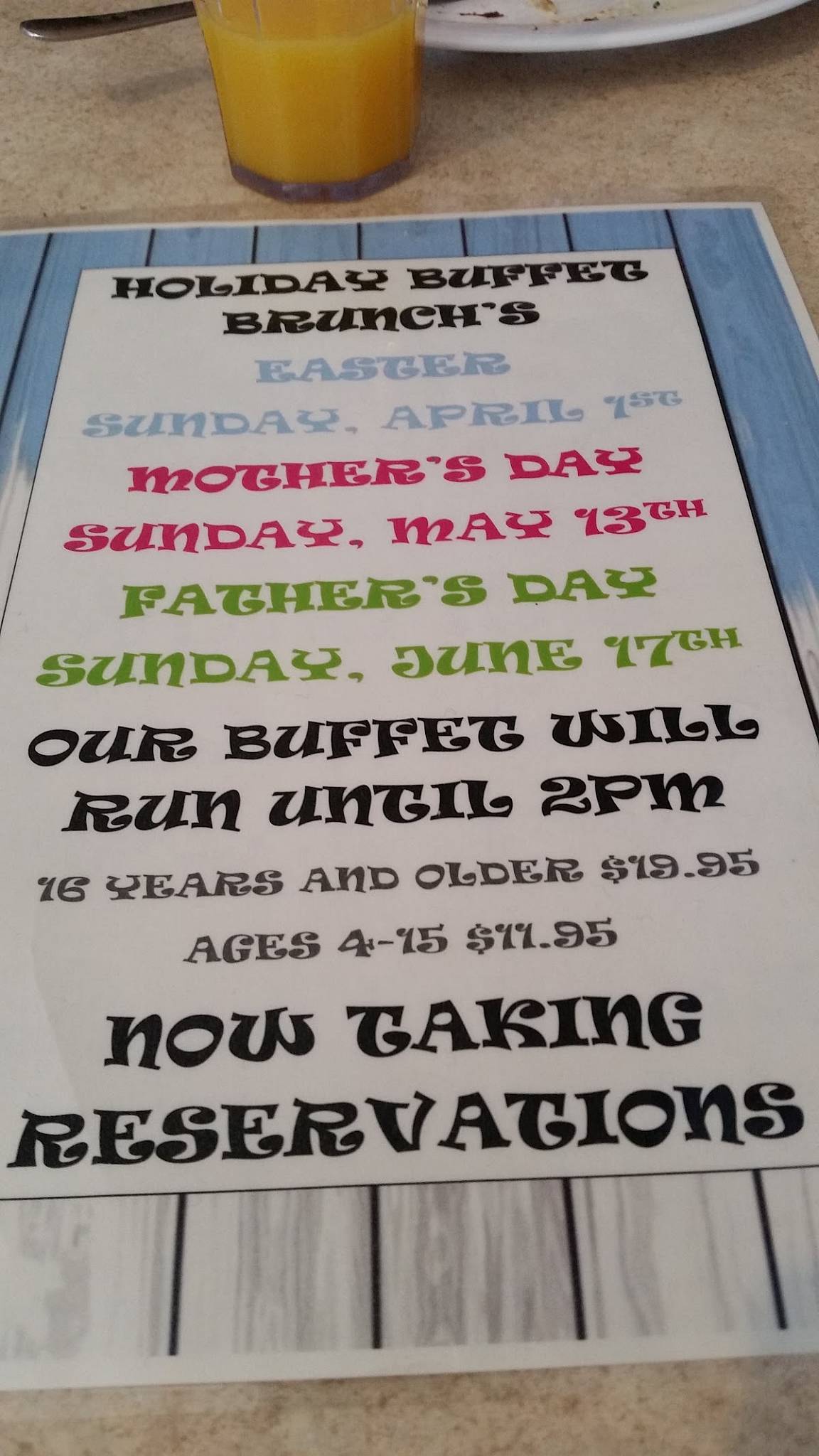 Menu at Oak Roads Grill & Bar, Oak Grove, 181st Ave NW