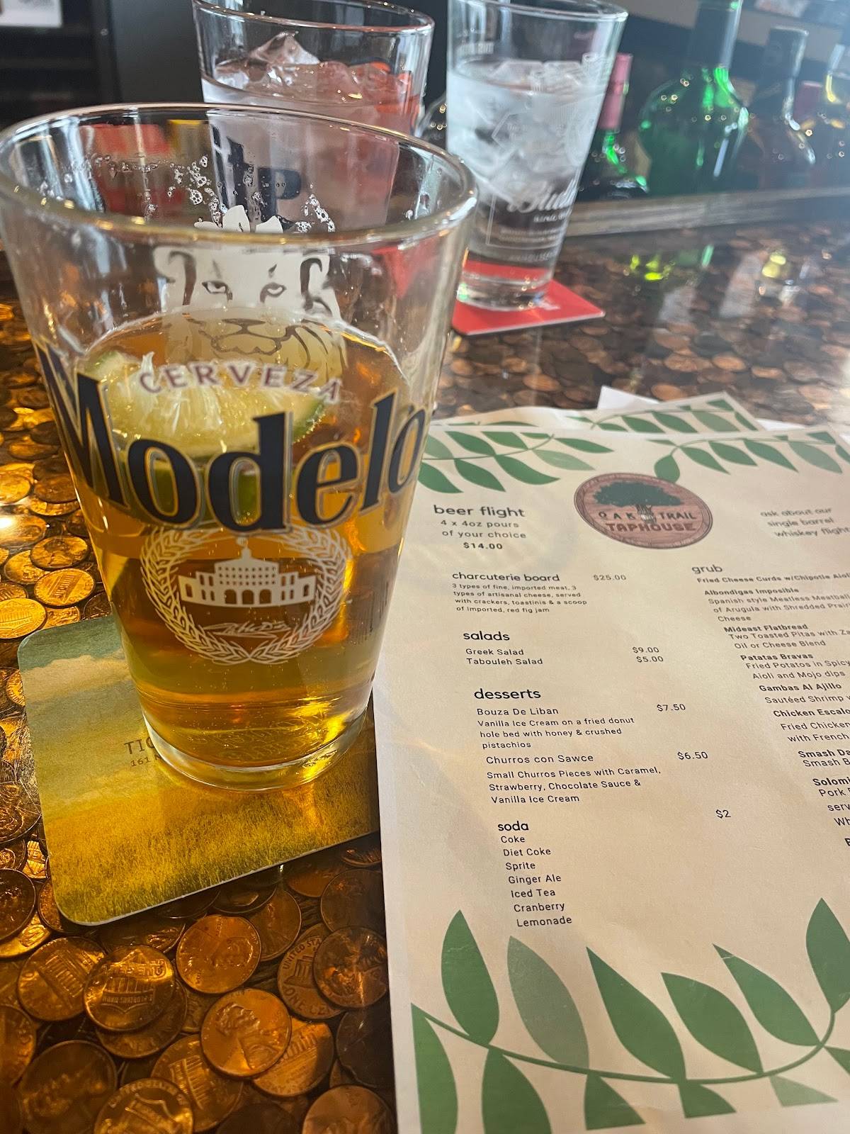 Menu at Oak Trail Taphouse pub & bar, Mundelein