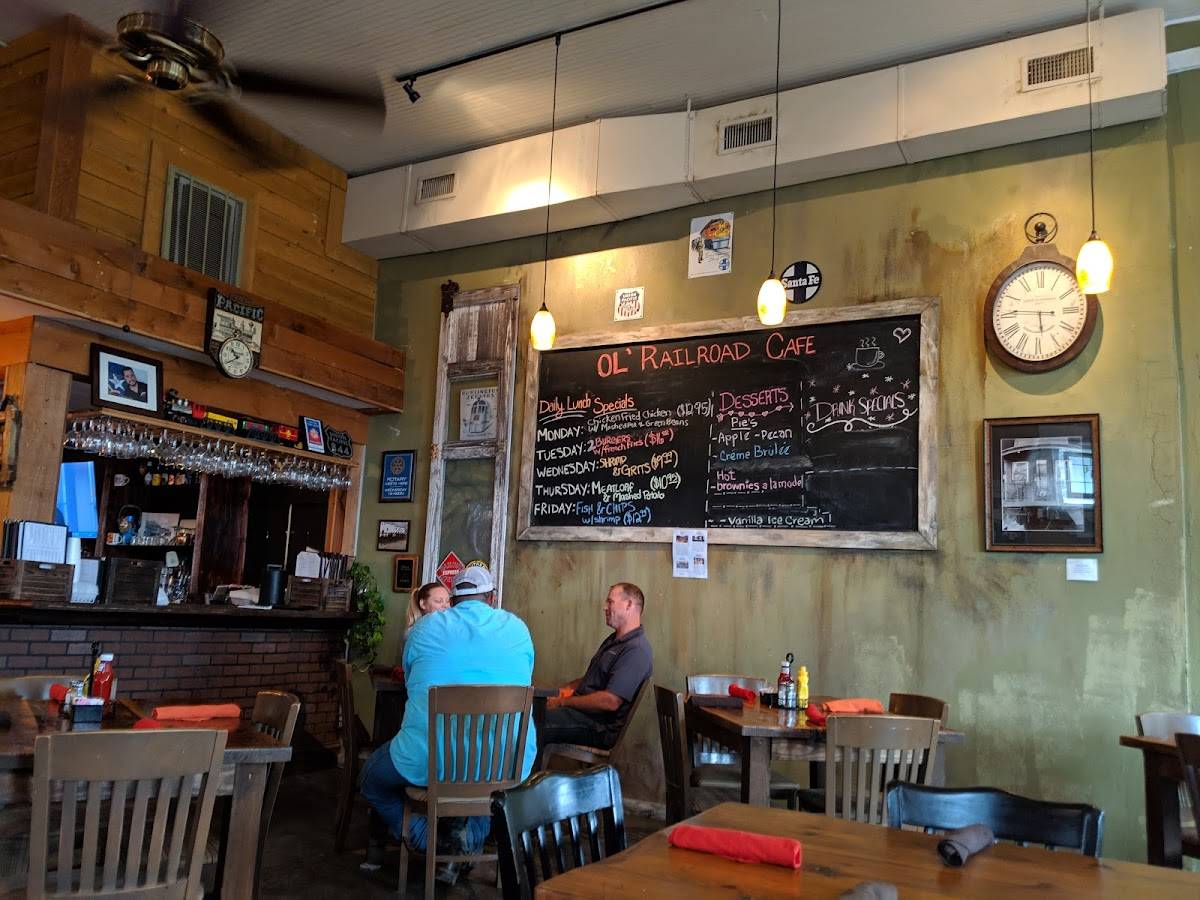 Menu at Ol' RailRoad Cafe, Rosenberg