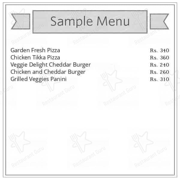 Menu at PVR Café, Jalandhar, PVR Cinema