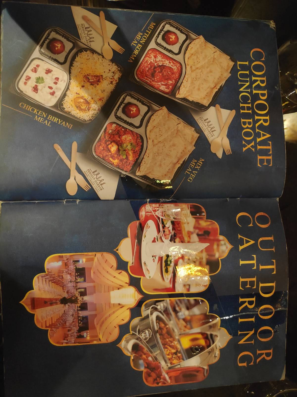 Menu at Persian Darbar, Mumbai, B Wing