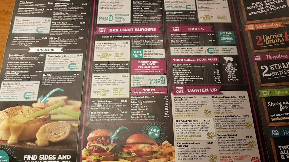 Menu at Apple Cart pub & bar, Peterborough