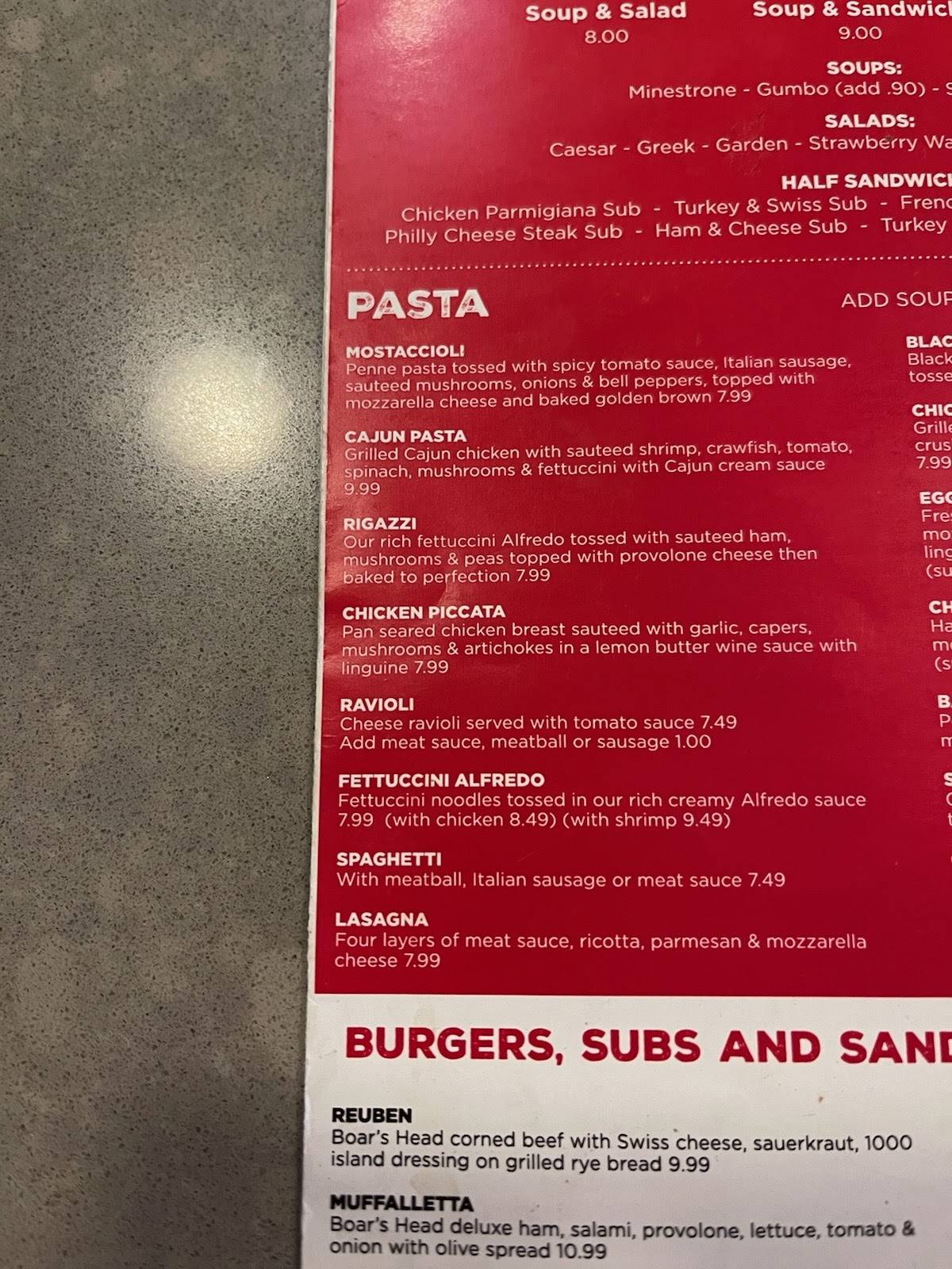Menu at Pizza Shack pizzeria, Montgomery, Stewart Creek Rd
