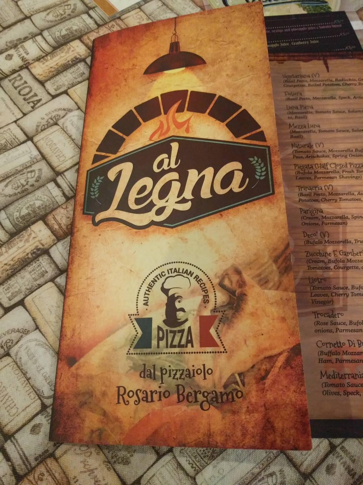 Menu at Al Legna Pizzeria, Marsaskala