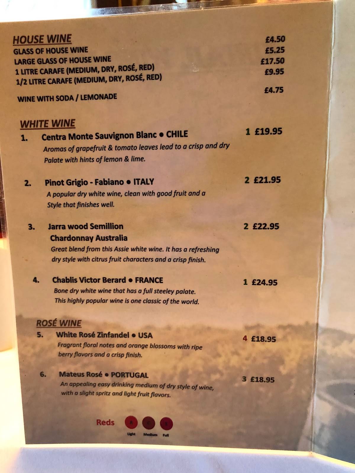 Menu at The Suhail Tandoori Indian Restaurant, Prestatyn
