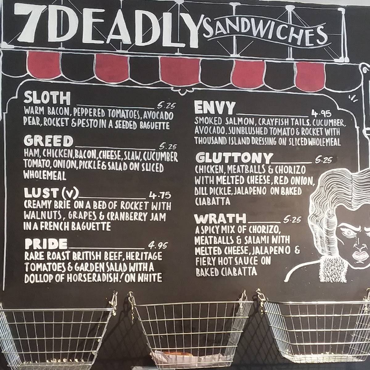 Menu at Bath Arms pub & bar, Brighton