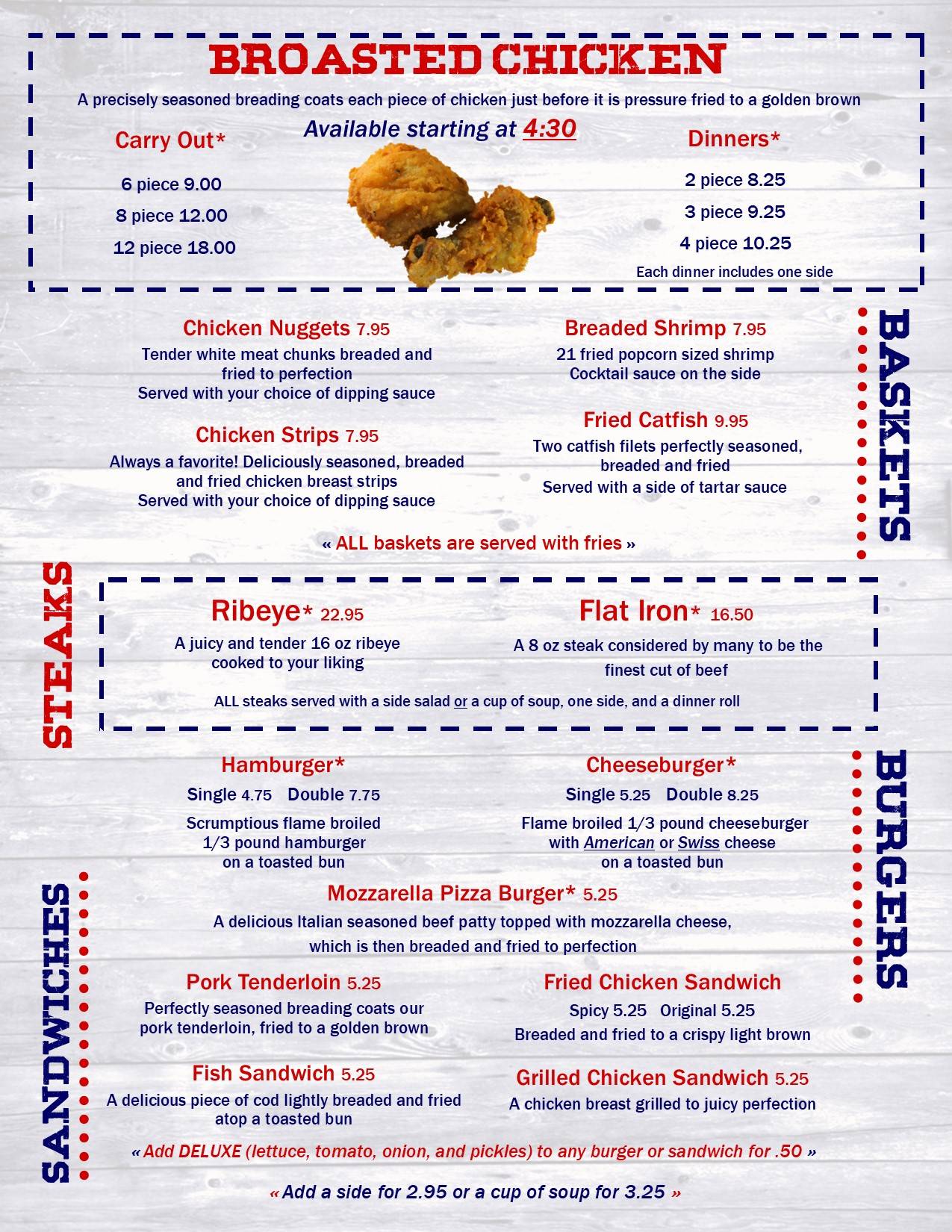 Menu at CK Grill and Bar, Columbus