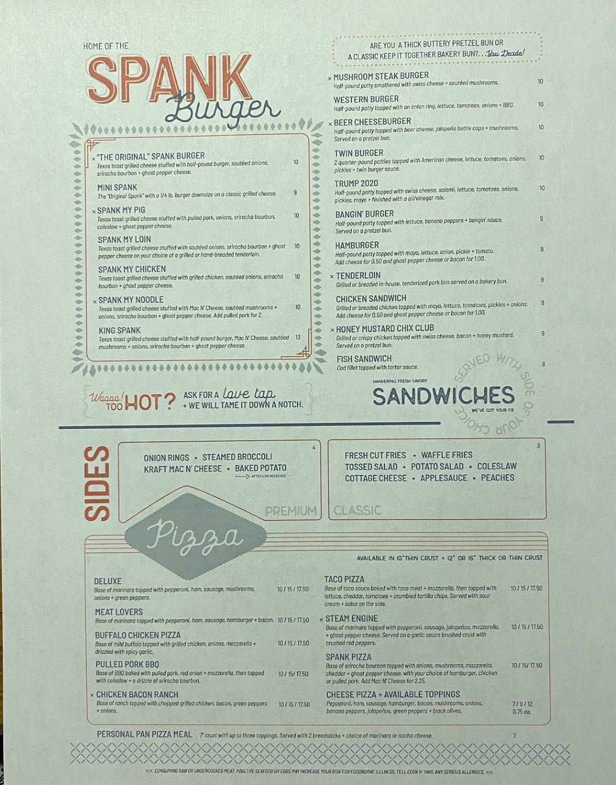 Menu at Gilbert Station Bar and Grill, Burkettsville
