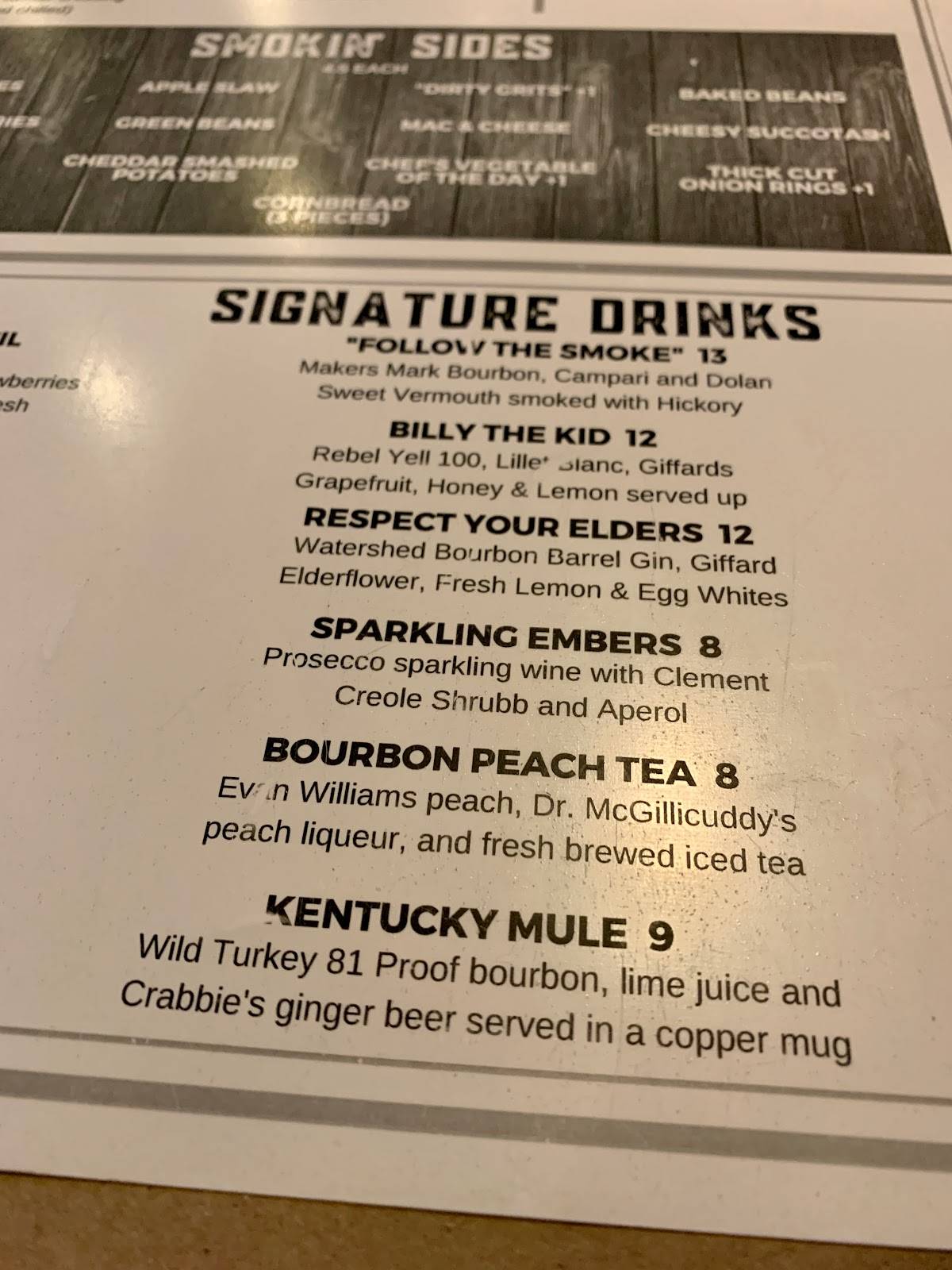 Menu at Oak and Embers Tavern Hudson pub & bar, Hudson