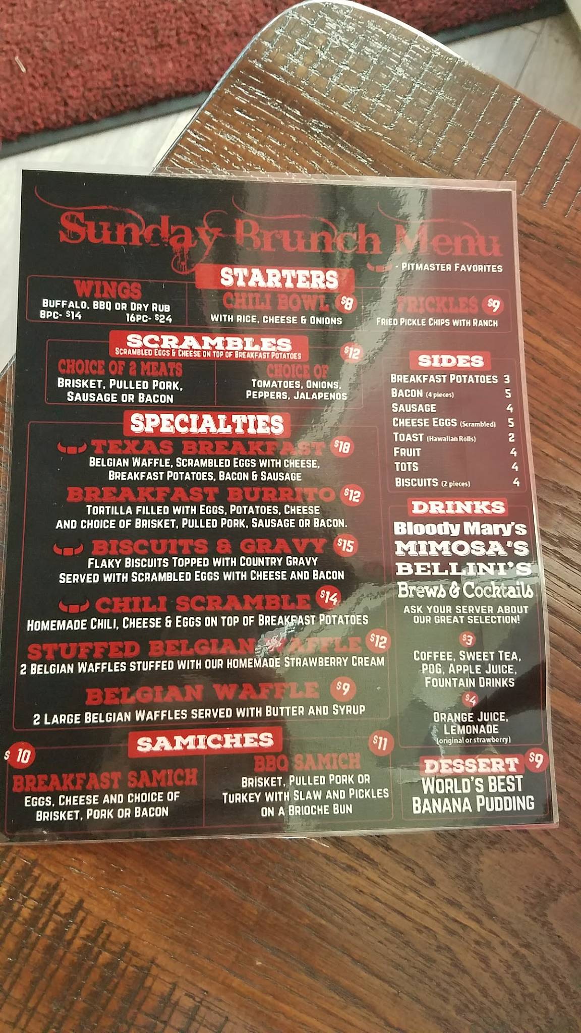 Menu at TEX 808 BBQ + Brews Hawaii Kai, Honolulu, 377 Keahole St Ste C1-A