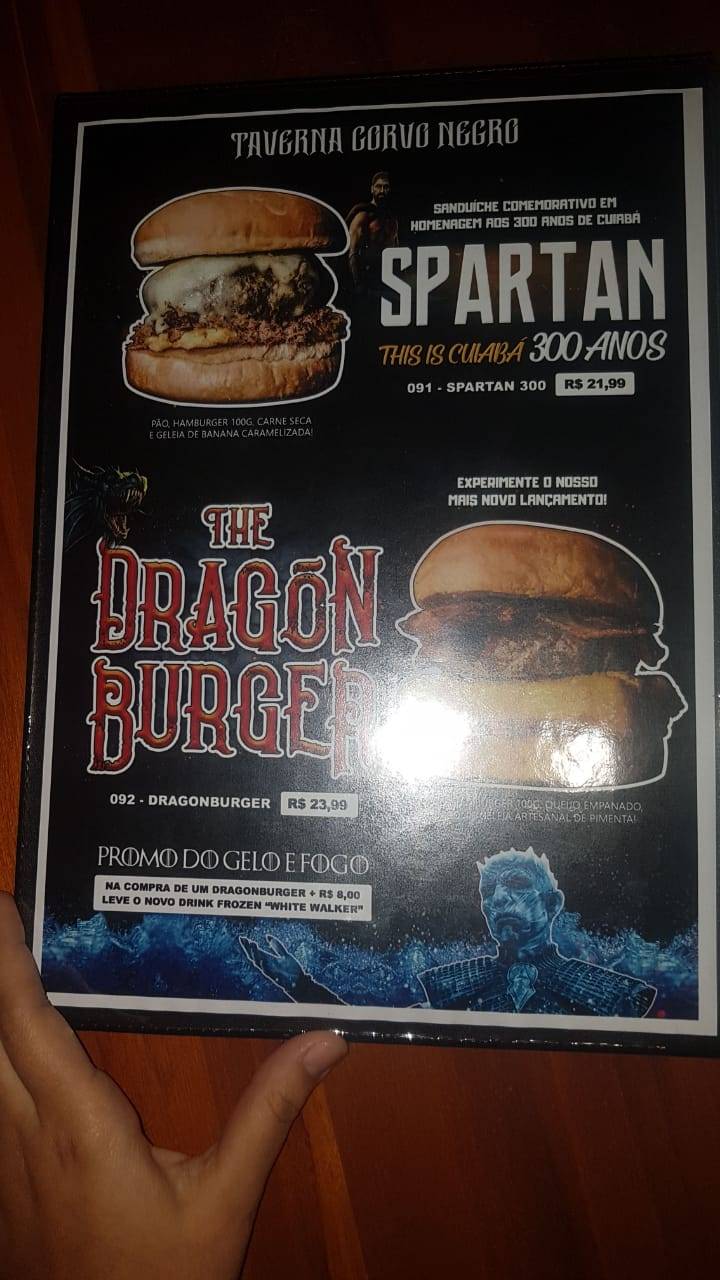 Menu em Taverna Corvo Negro pub & Bar, Cuiabá