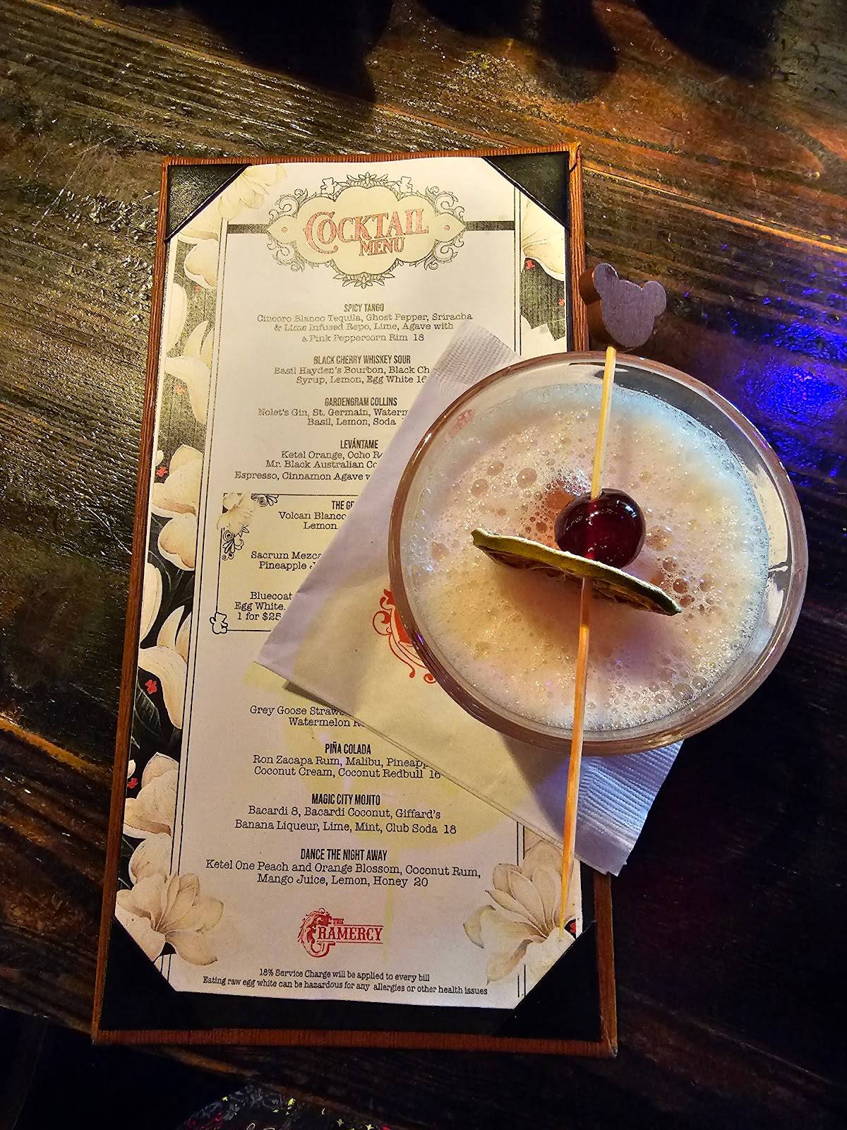Menu at The Gramercy Miami pub & bar, Coral Gables