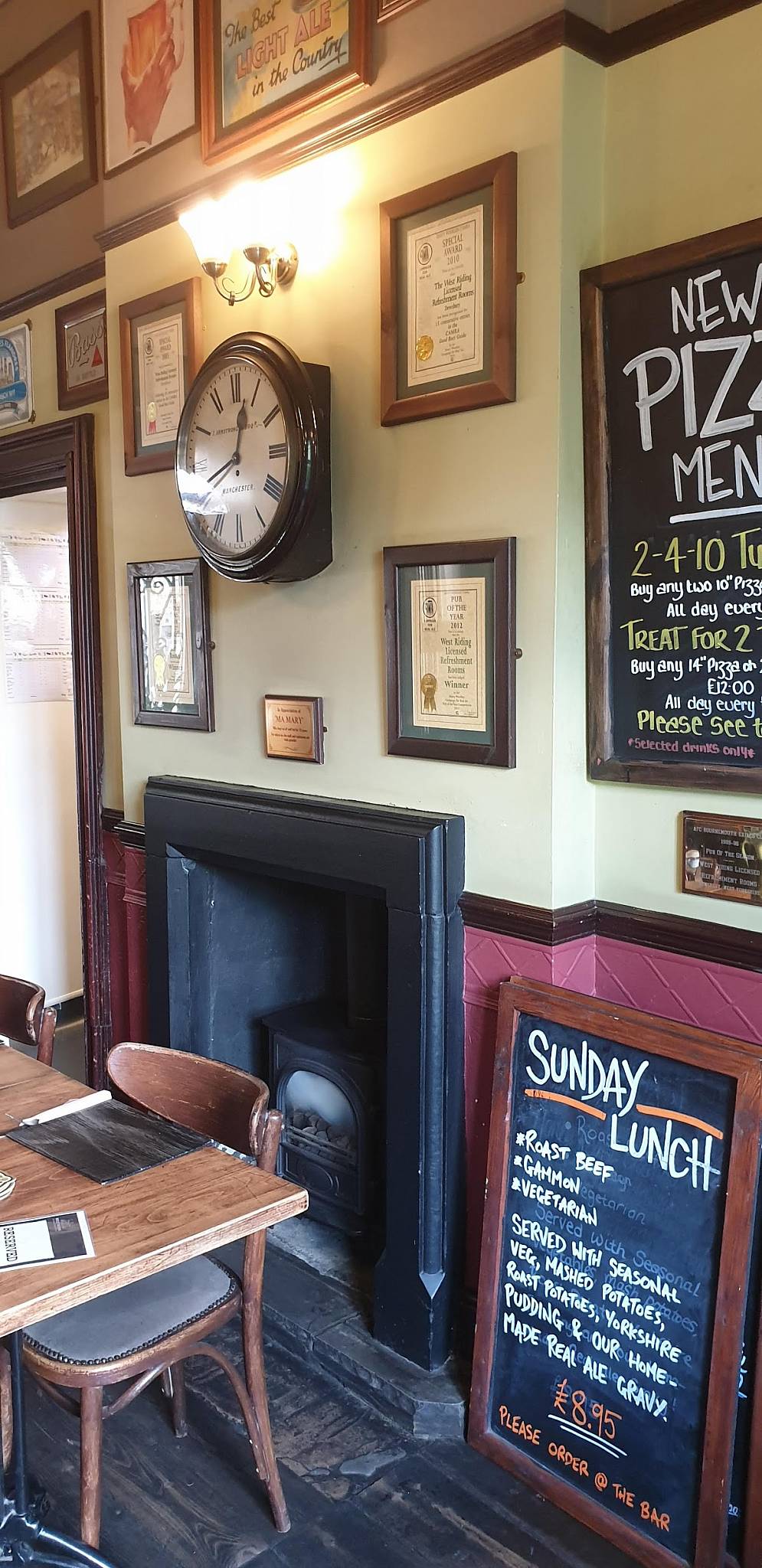 Menu at The Railway Pub Marsden, Marsden