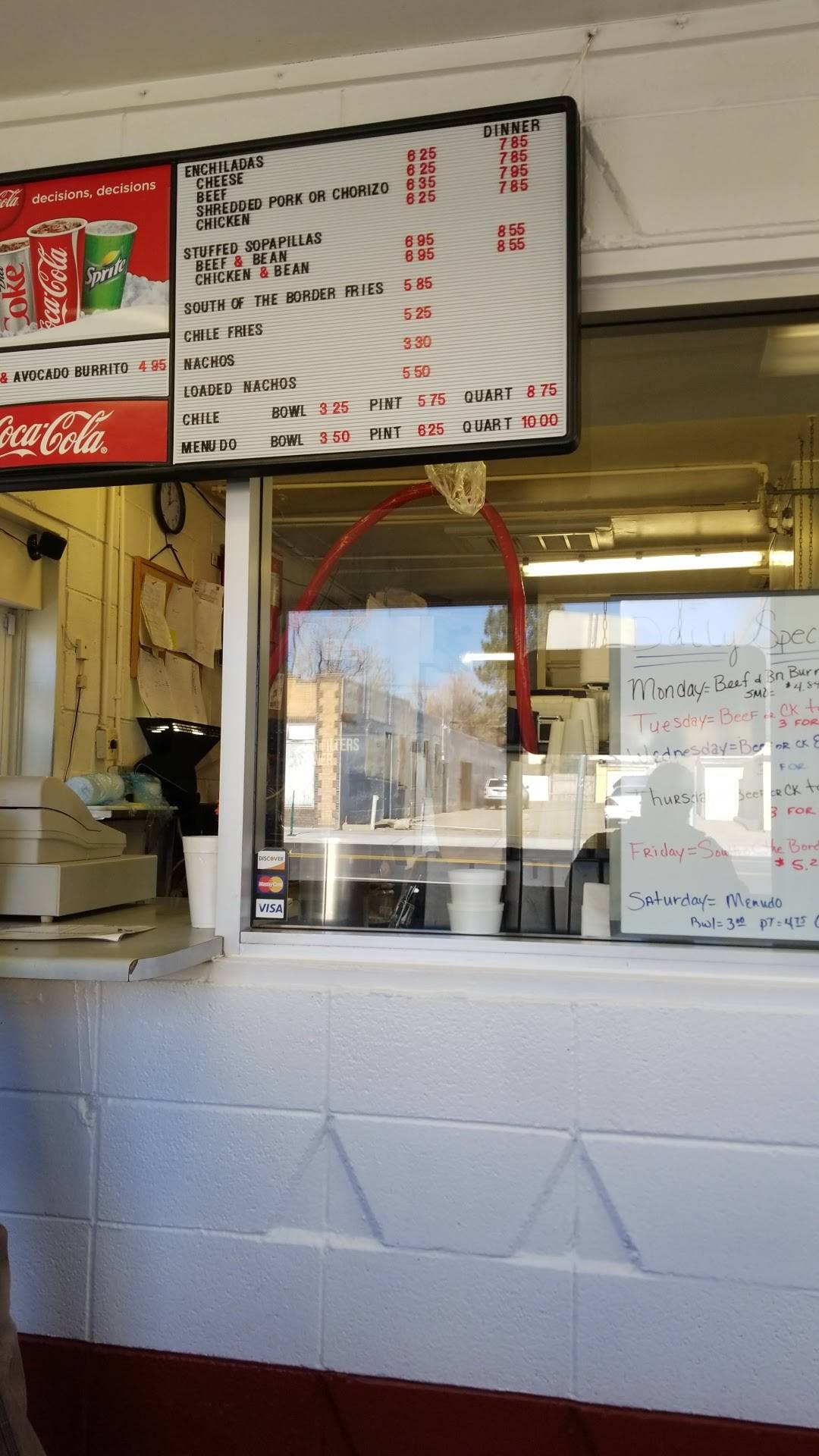 Menu at Taco Stop restaurant, Pueblo, 702 E 4th St