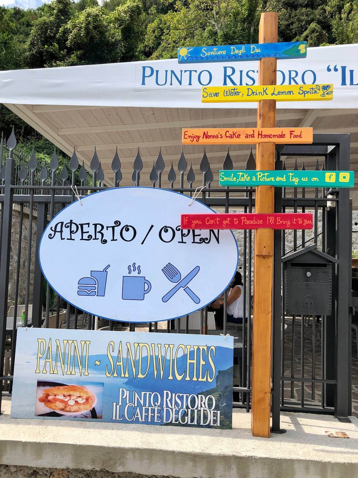 Menu da Punto Ristoro Il Caffè Degli Dei ristorante, Pianillo