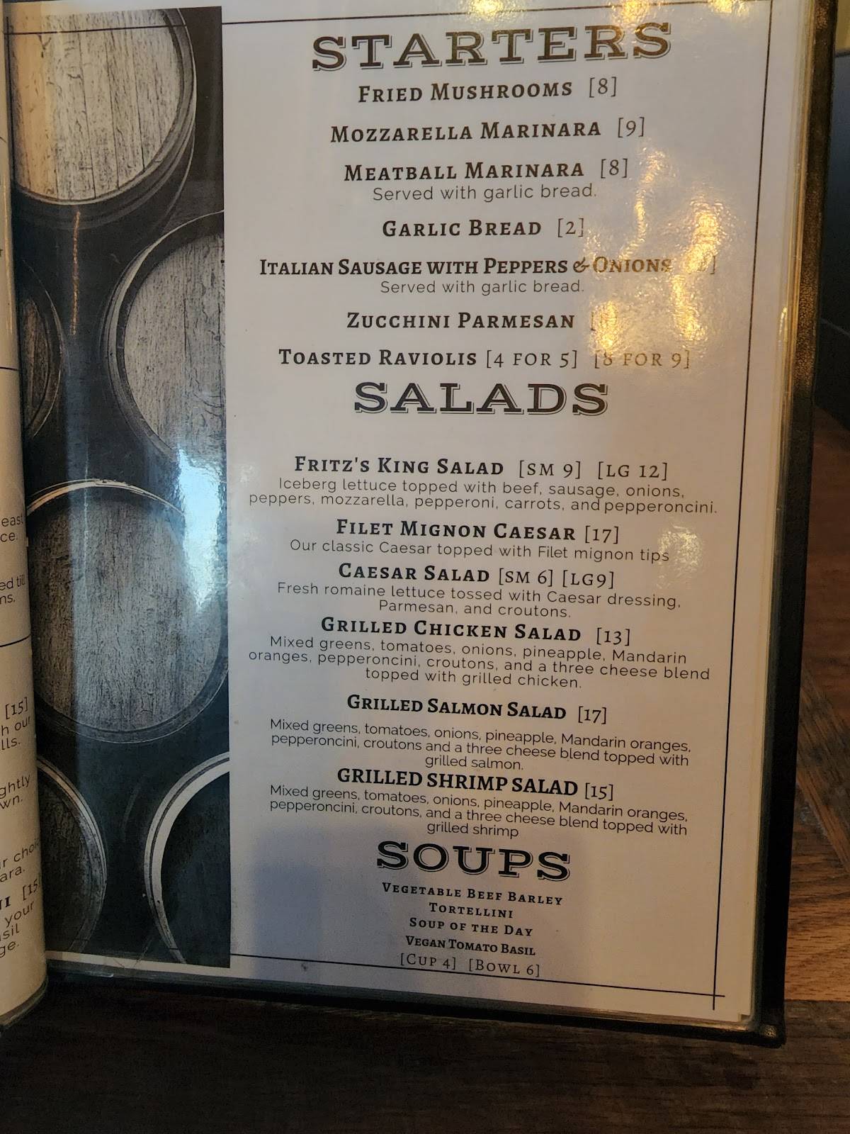 Menu at Ravanelli's Italian Steakhouse & Wine Bar, Collinsville, 26 ...