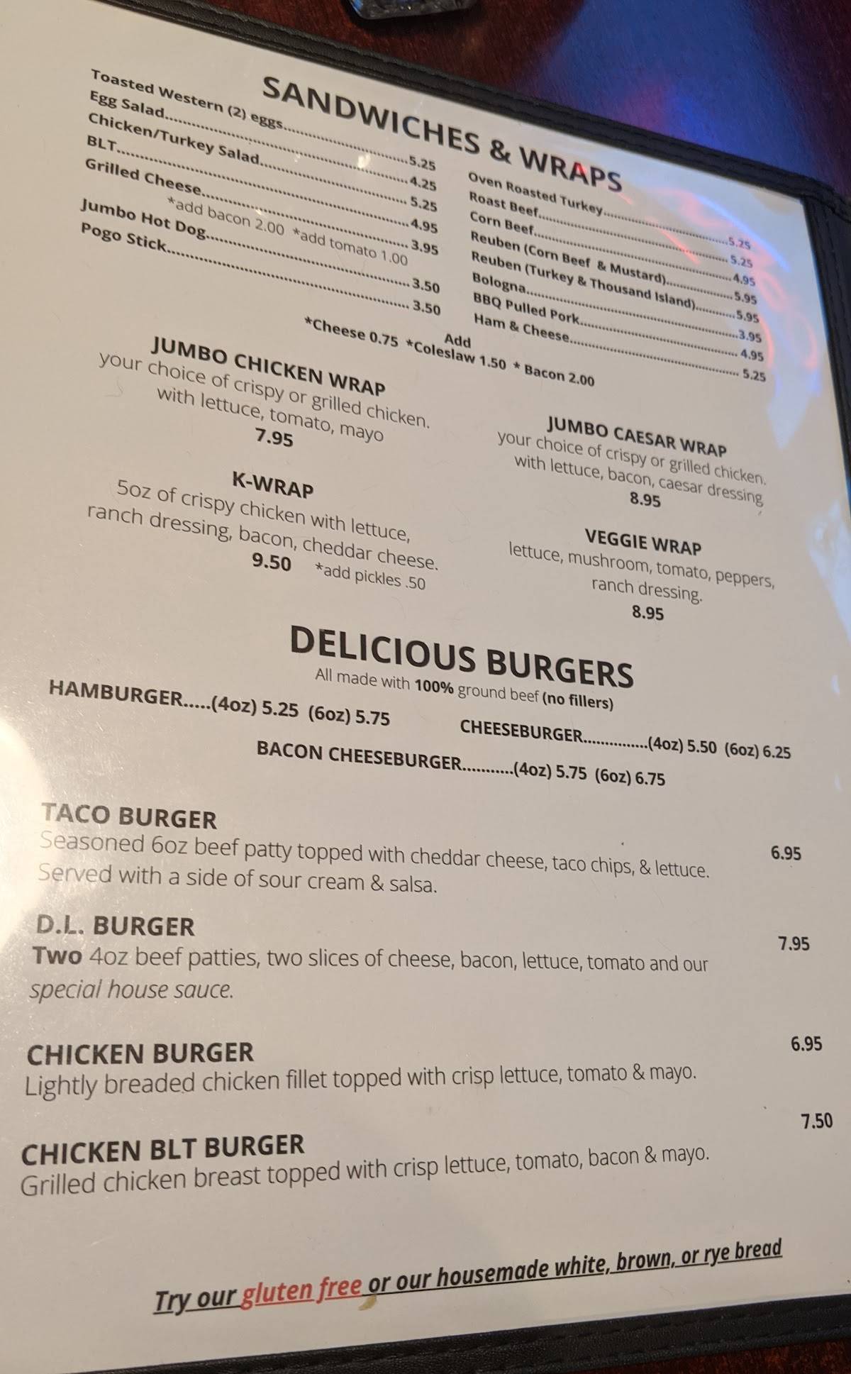 Menu at 17 Restaurant, Blind River
