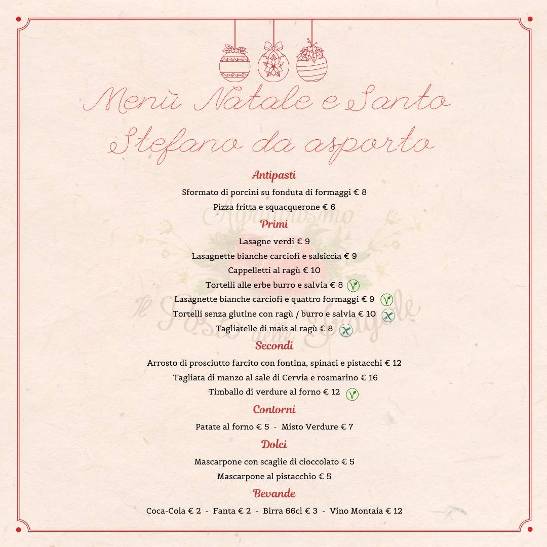 Menu da Il Posto delle Fragole ristorante, Forli