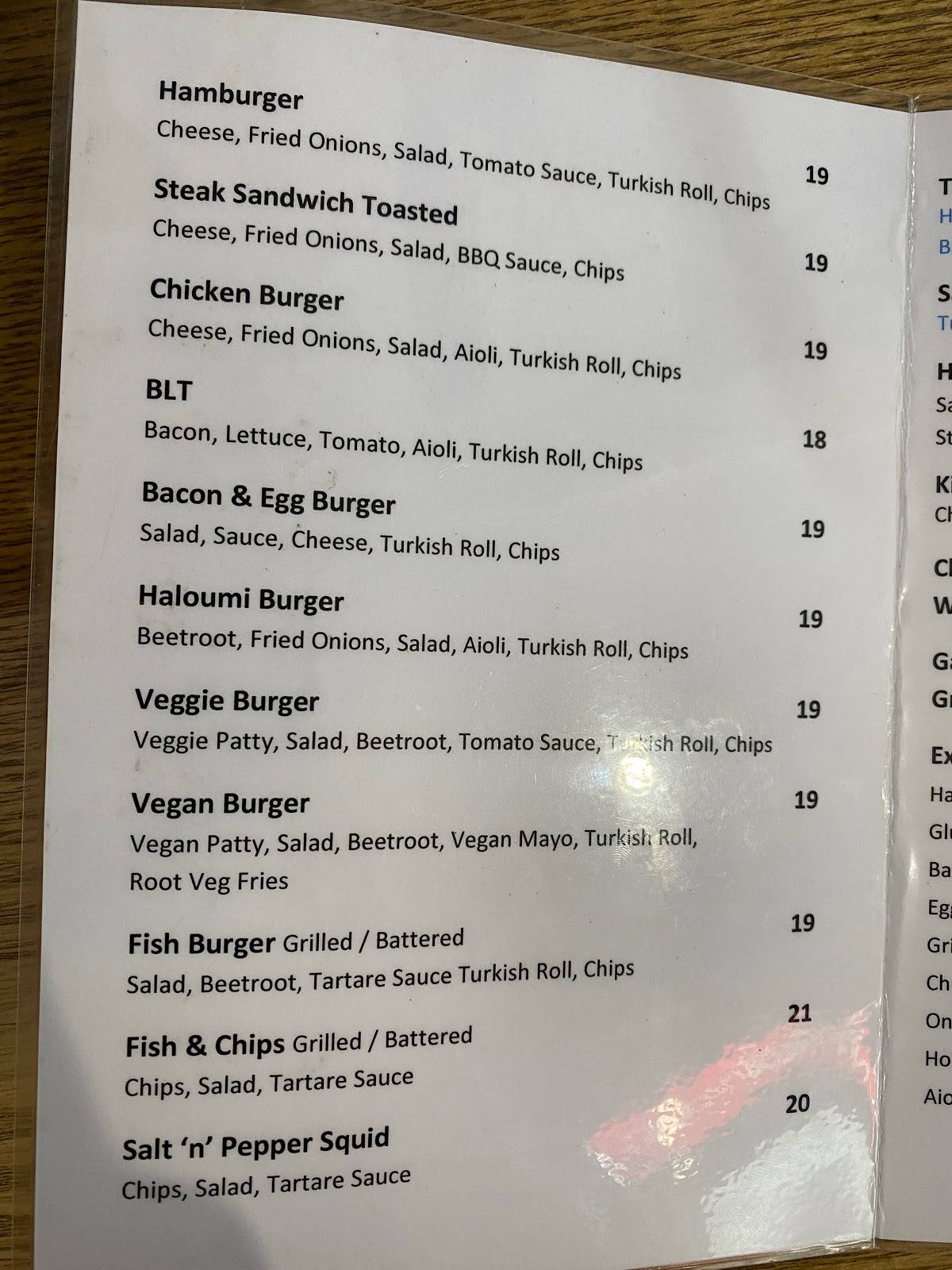 Menu at Blue Wren Cafe Dwellingup, Dwellingup