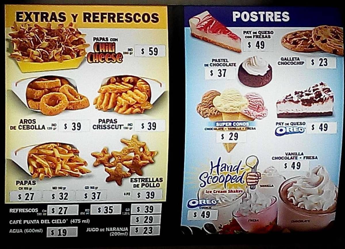 Carta del restaurante Carl's Jr, Ciudad Victoria